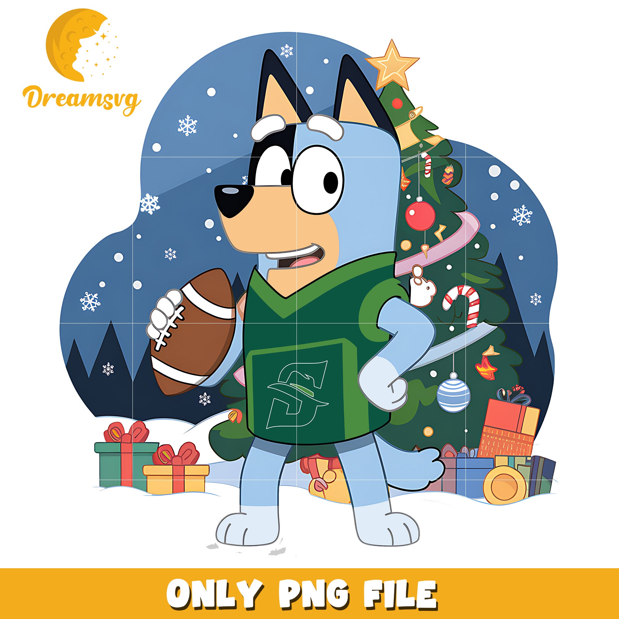 Bluey dog rugby ball png, Stetson Hatters png, ncaa png – DreamSVG Store