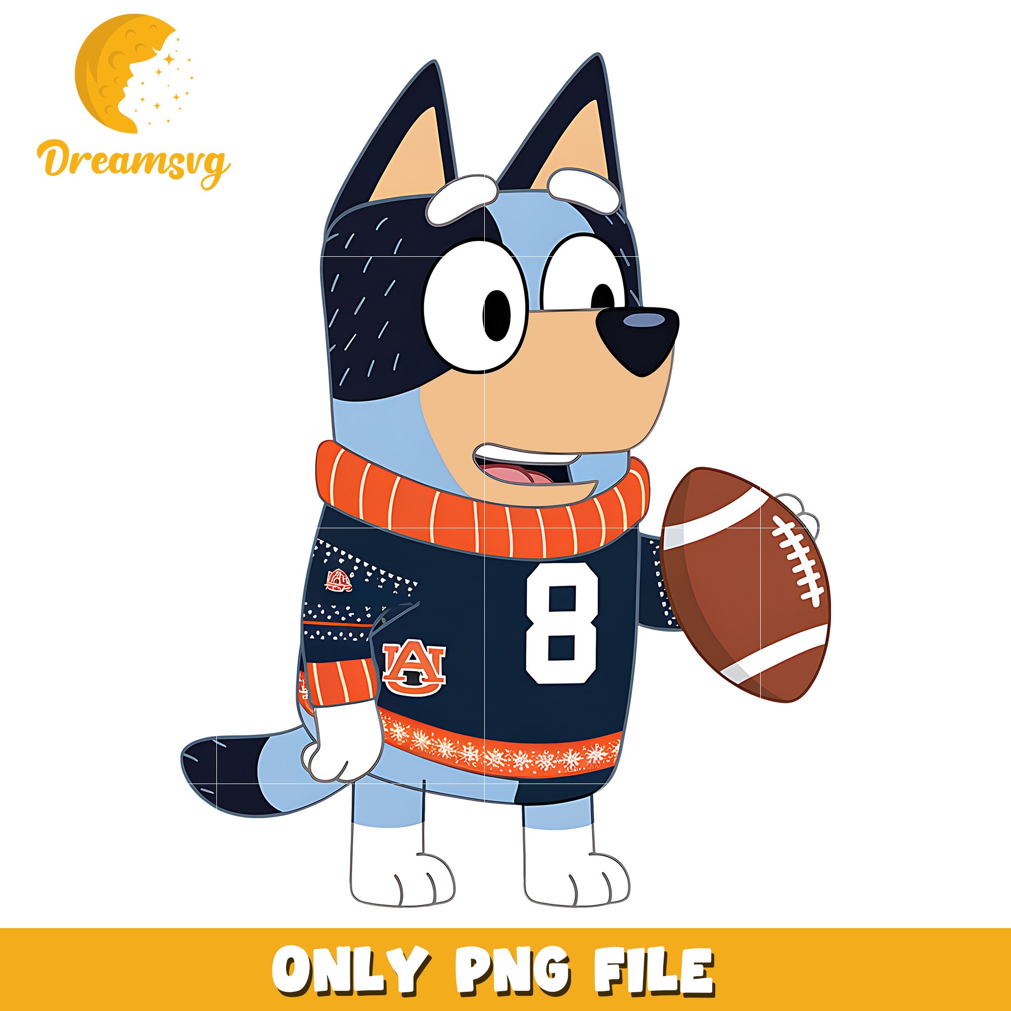 Bluey rugby ball png, Auburn Tigers png, ncaa teams png – DreamSVG Store