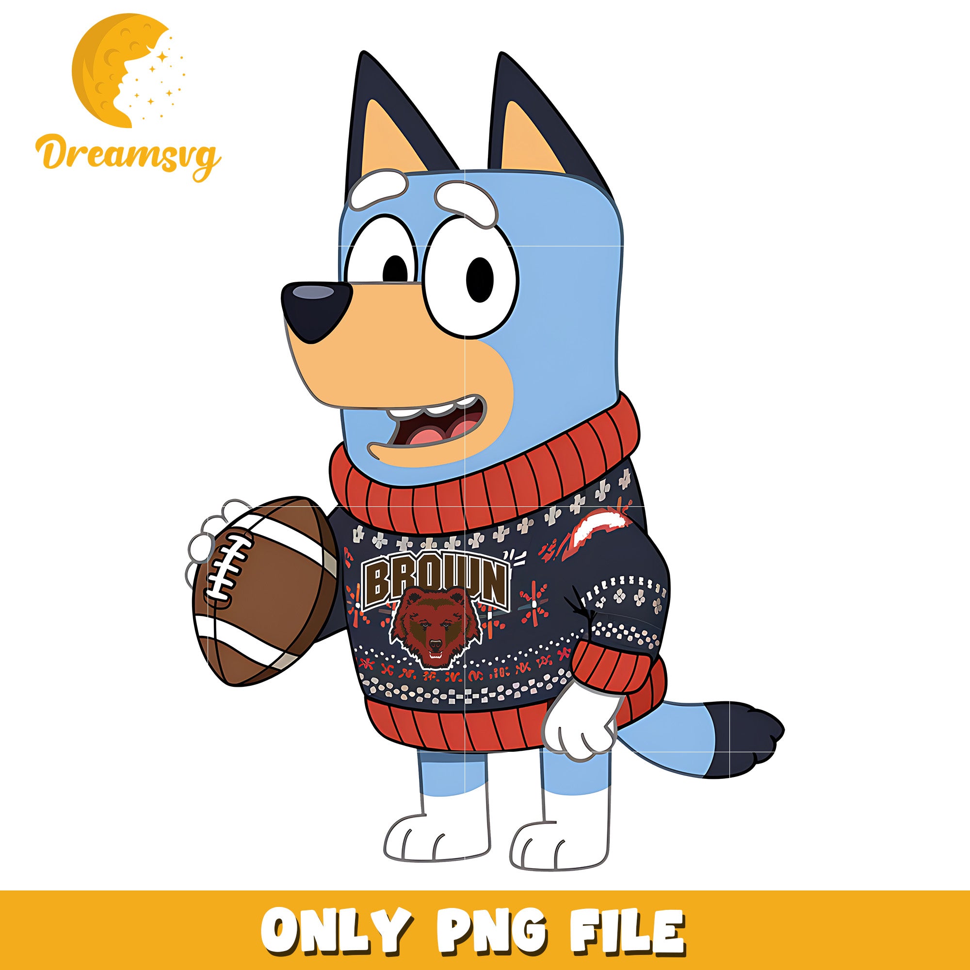 Bluey rugby ball png, Brown Bears png, ncaa teams png – DreamSVG Store
