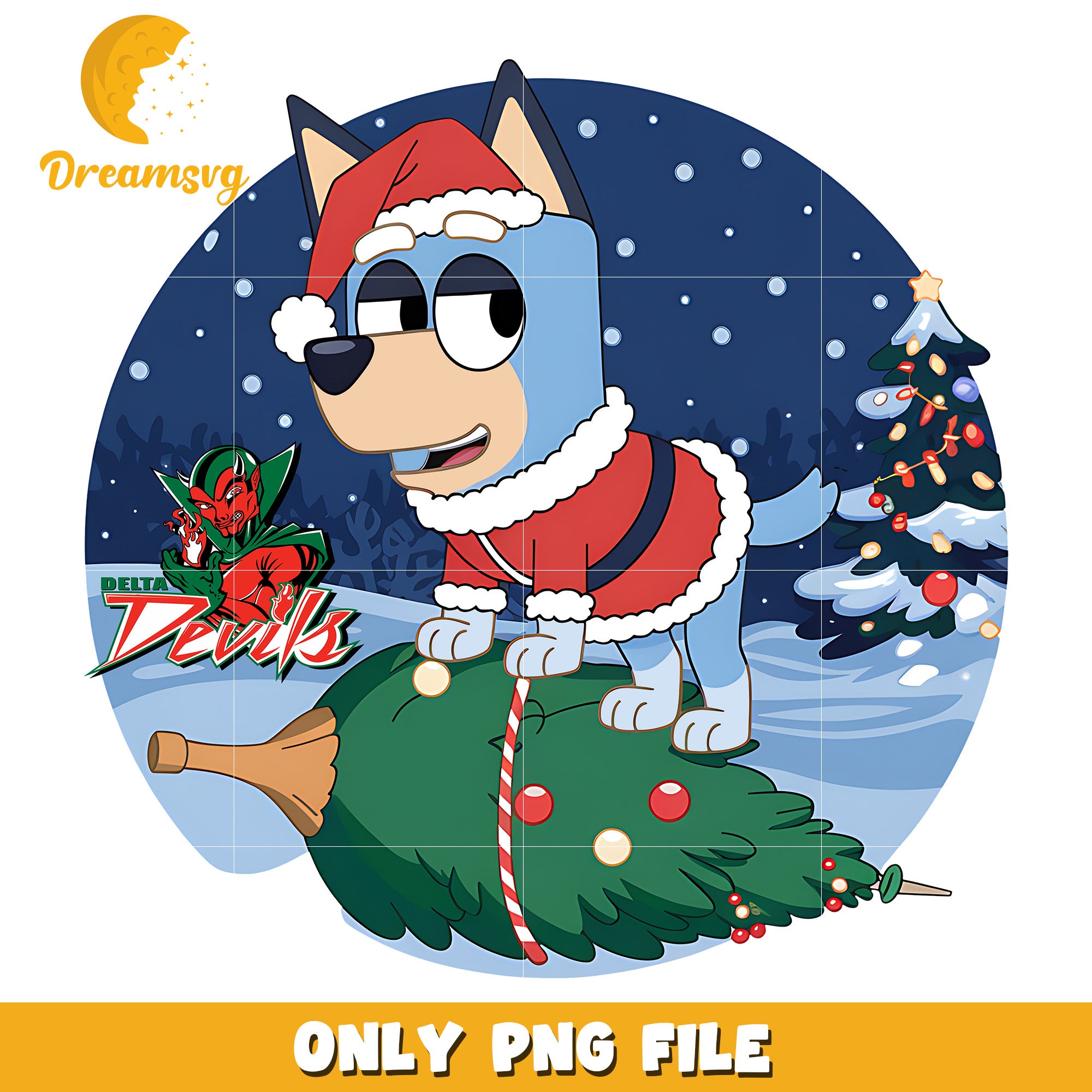 Bluey santa claus christmas png, MVSU Delta Devils png, ncaa png ...
