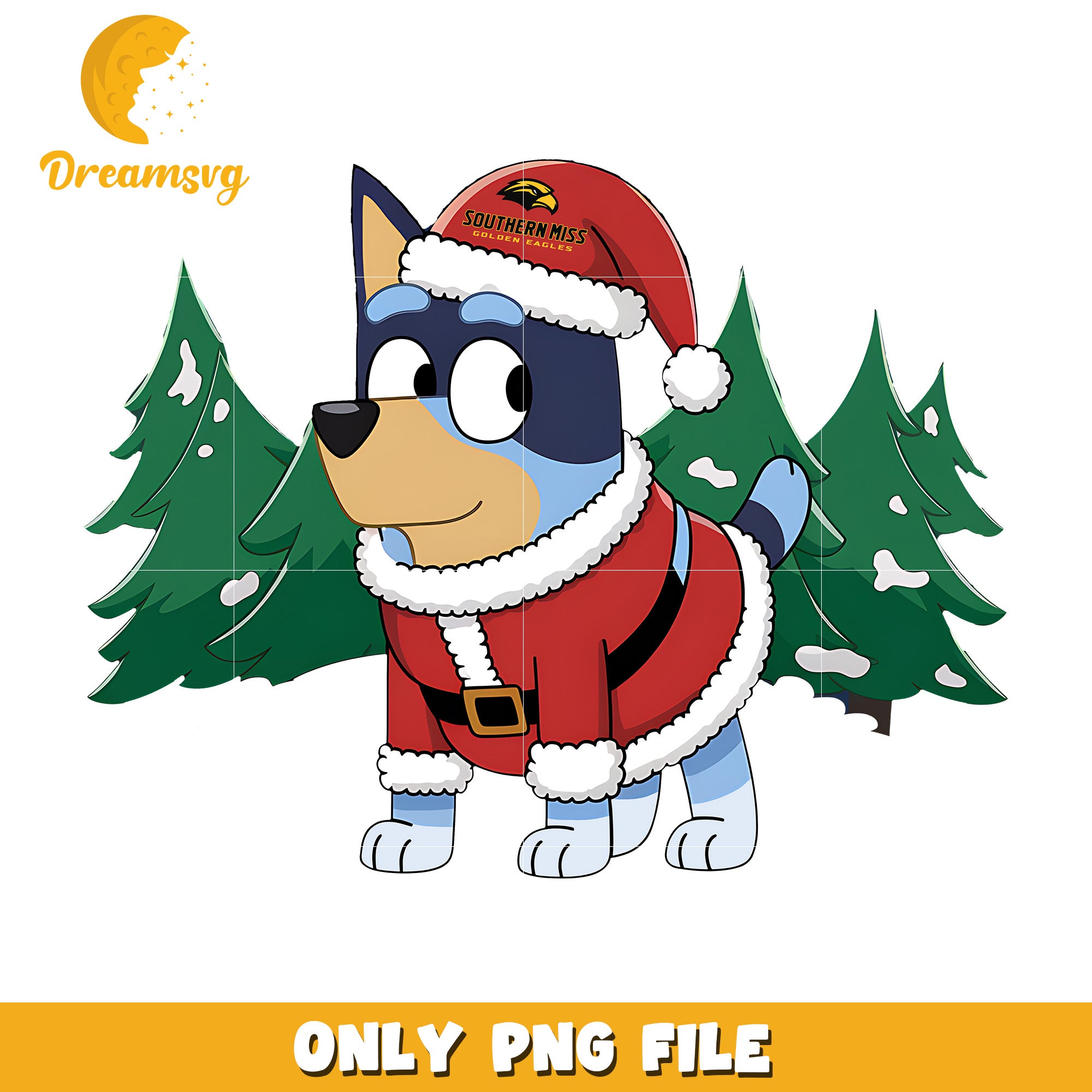 Bluey santa claus png, Southern Miss Golden Eagles png, ncaa png ...