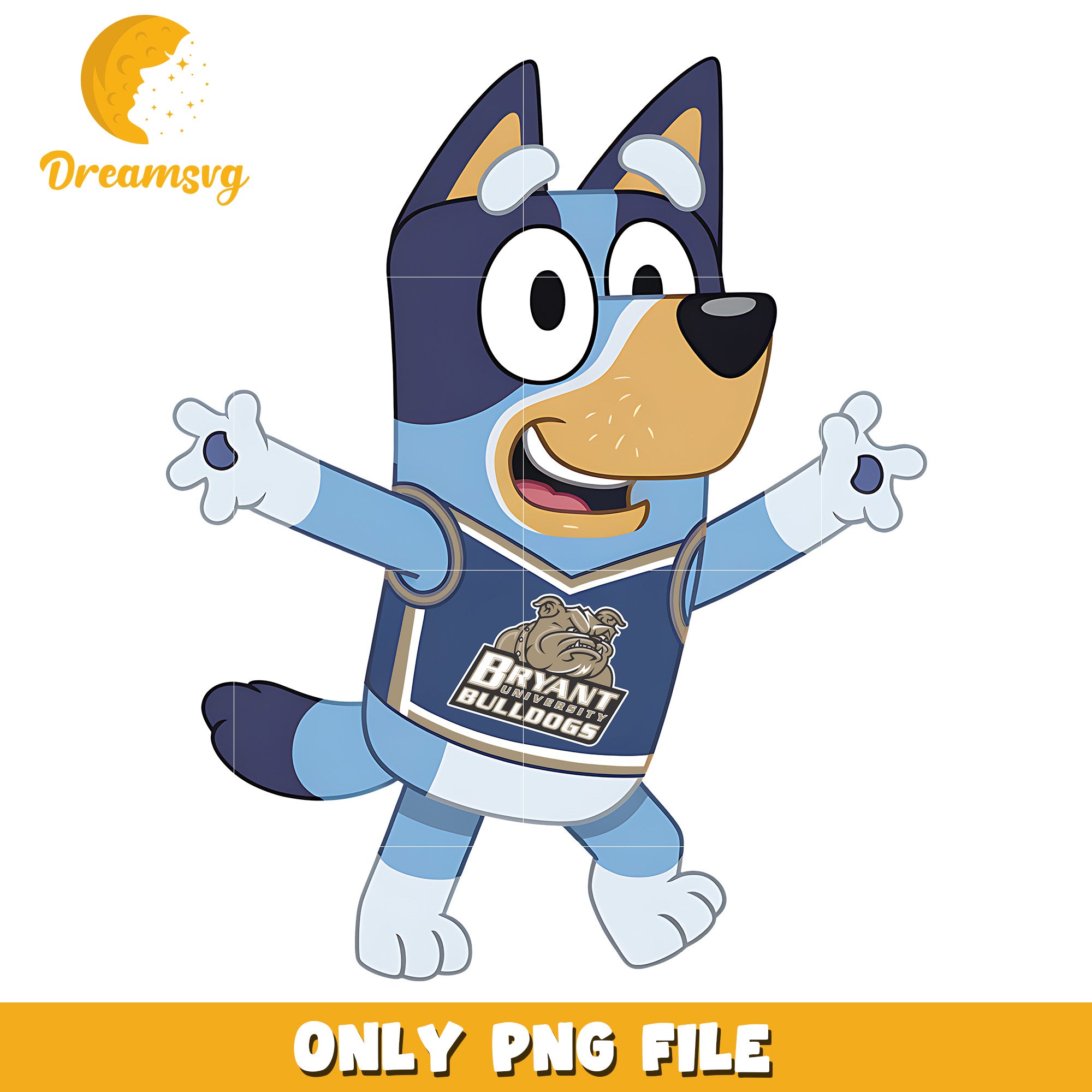 Bluey t-shirt logo ncaa png, Bryant Bulldogs png, ncaa png – DreamSVG Store