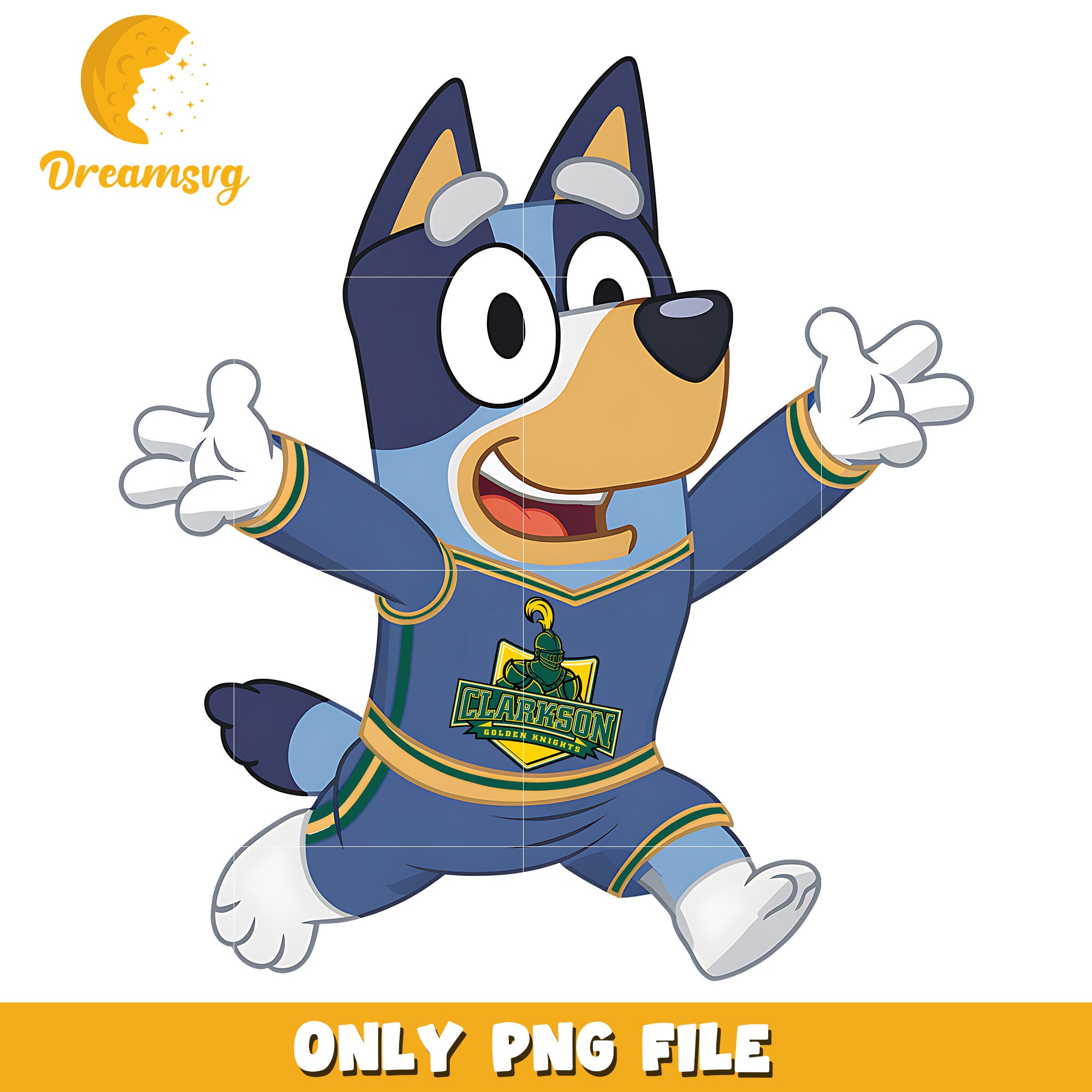 Bluey t-shirt logo ncaa png, Clarkson Golden Knights png, ncaa png ...