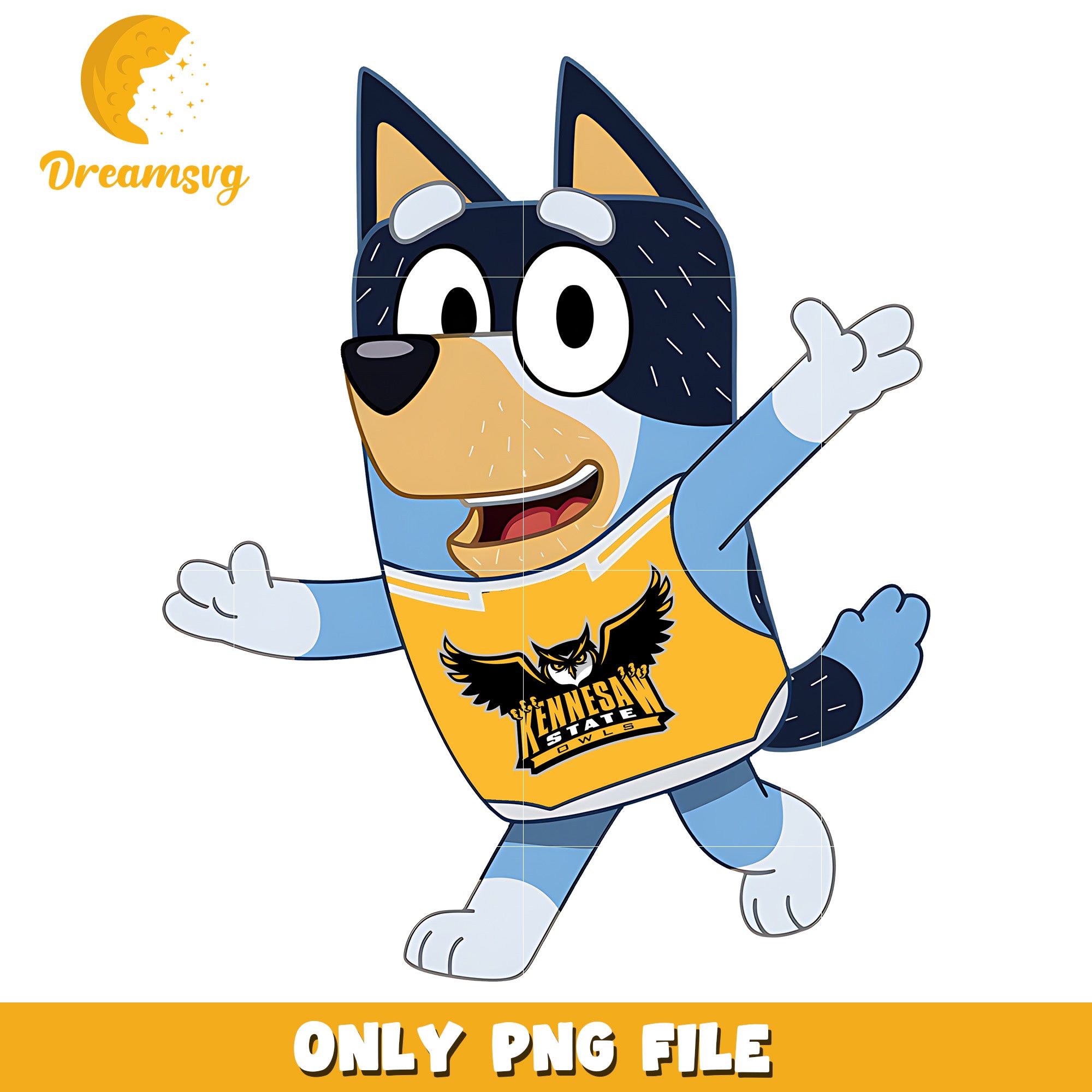 Bluey t-shirt logo ncaa png, Kennesaw State Owls png, ncaa png ...