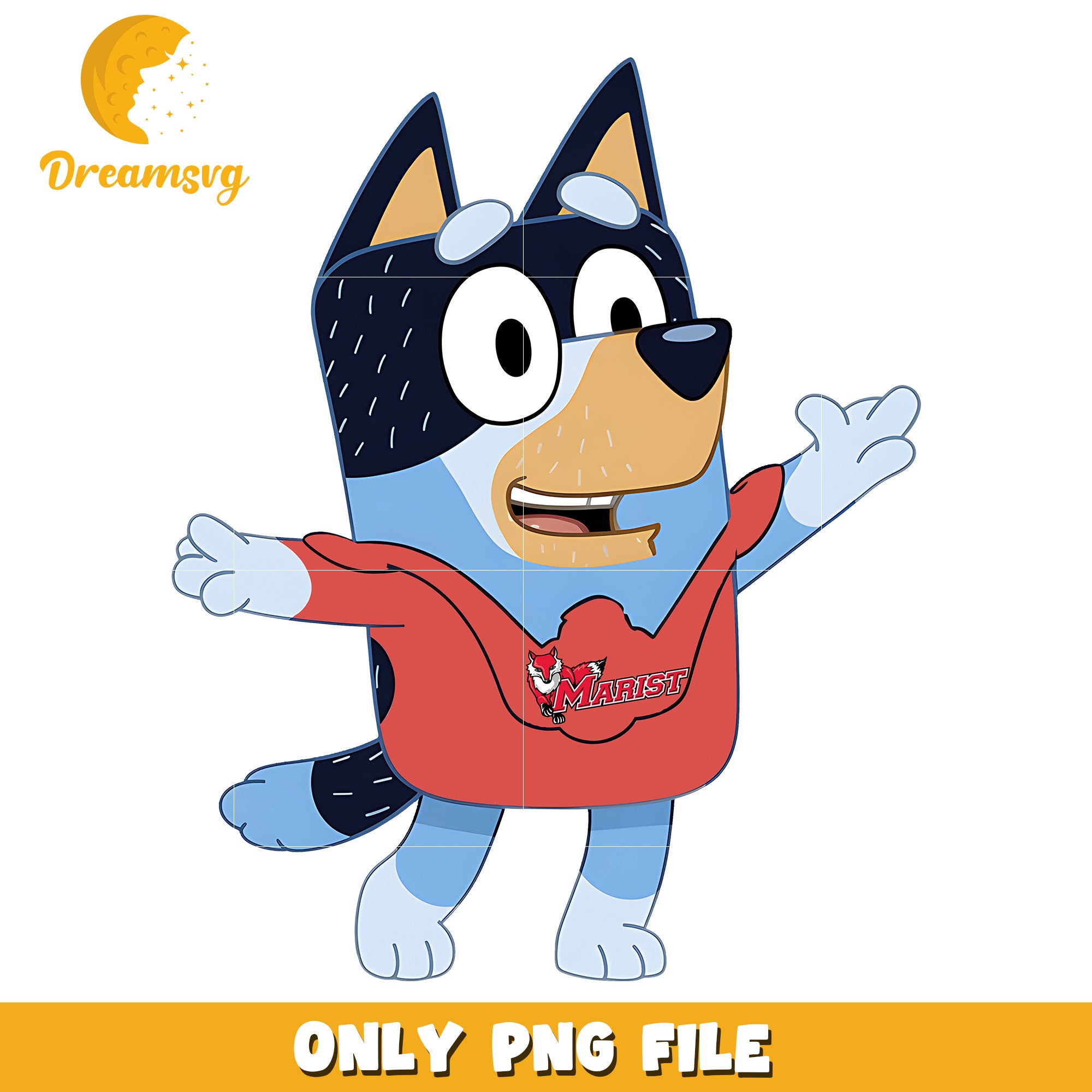 Bluey t-shirt logo ncaa png, Marist Red Foxes png, ncaa png – DreamSVG ...