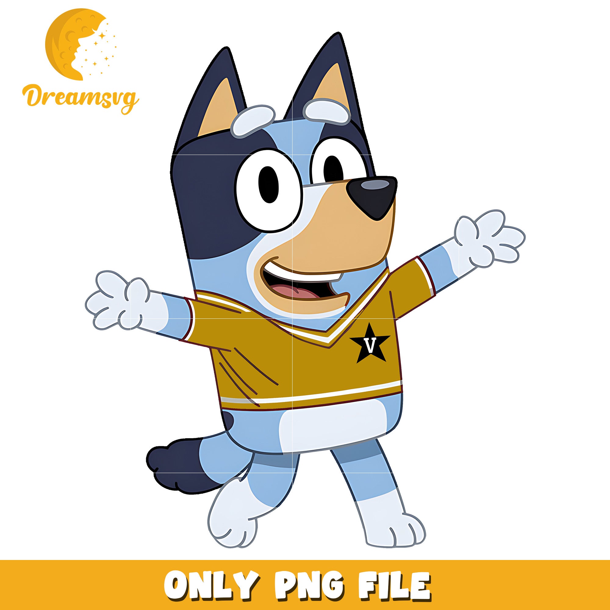 Bluey t-shirt logo ncaa png, Vanderbilt Commodores png, ncaa png ...