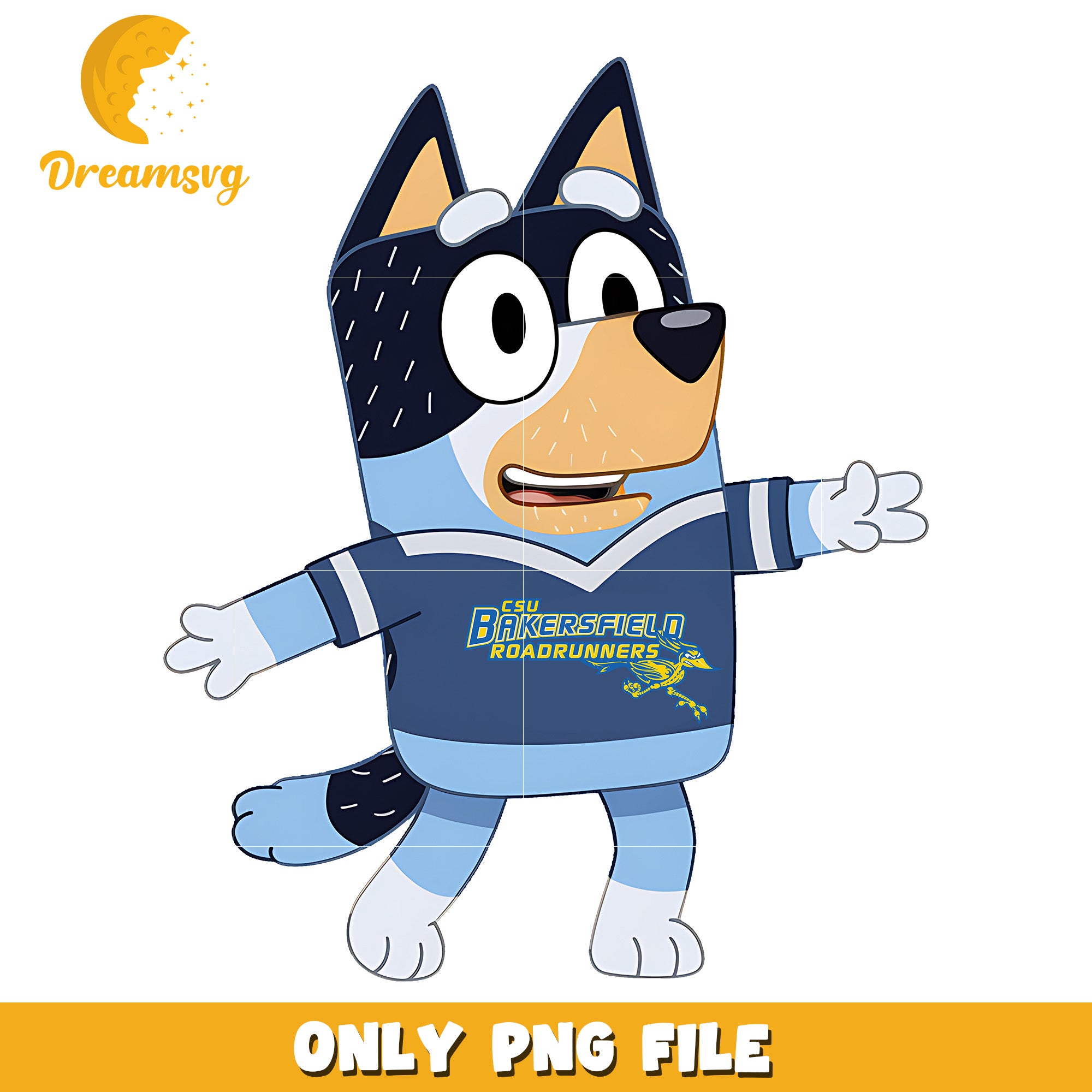 Bluey t-shirt logo png, CSU Bakersfield Roadrunners png, ncaa png ...