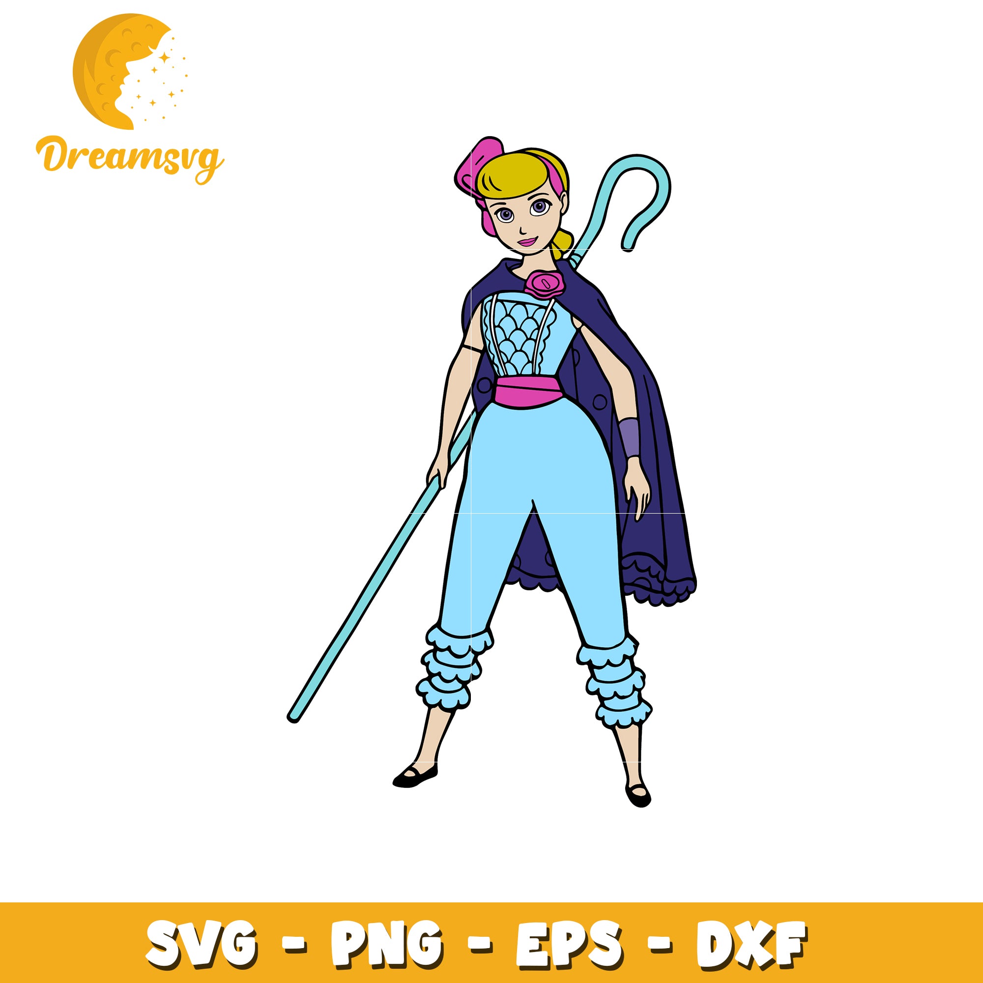 Bo Beep SVG PNG EPS DXF Cut File – DreamSVG Store