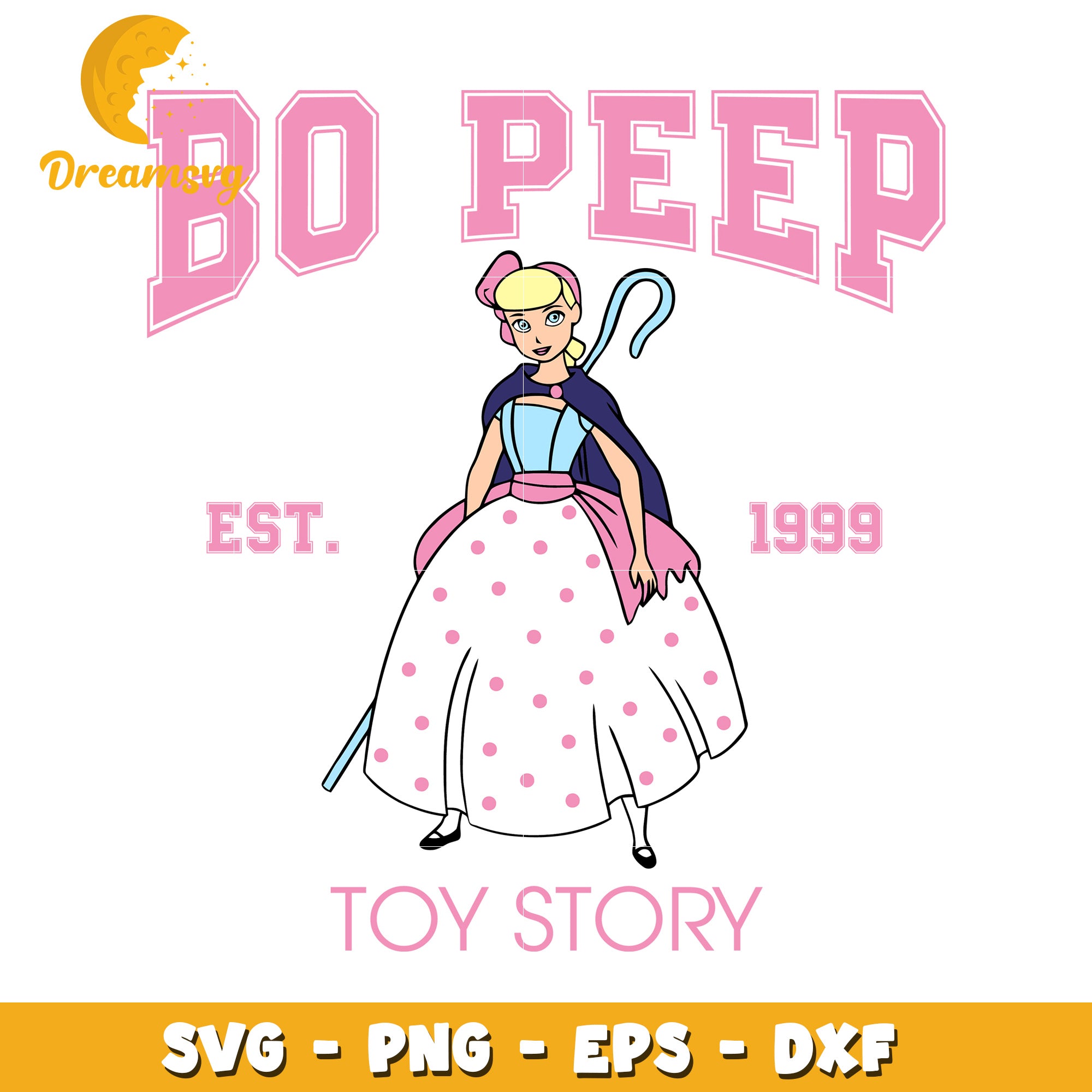 Bo Peep Toy Story SVG PNG EPS DXF – DreamSVG Store