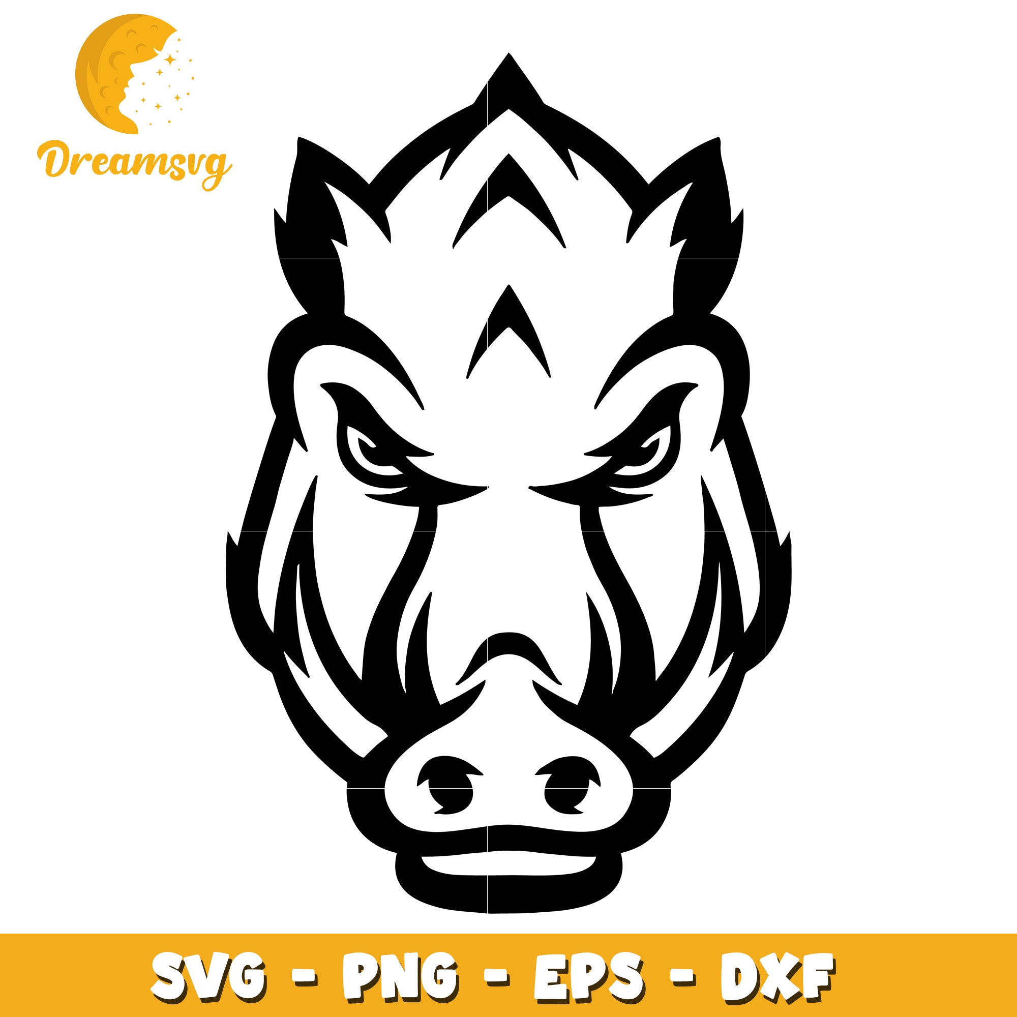 Boar Head SVG PNG EPS DXF Cut File – DreamSVG Store