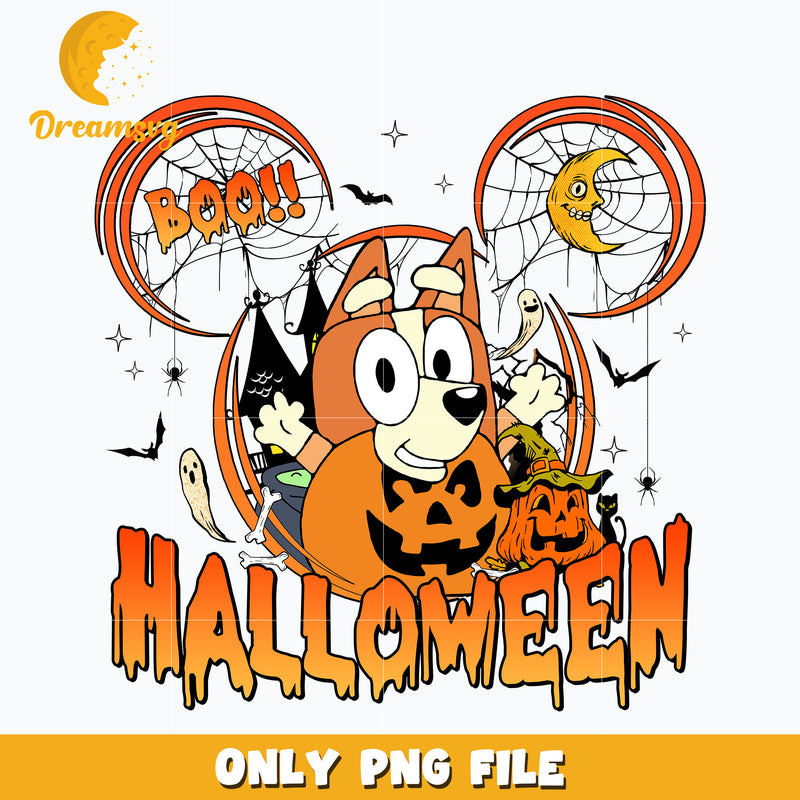 Boo! bluey halloween png, Halloween png, Digital download.