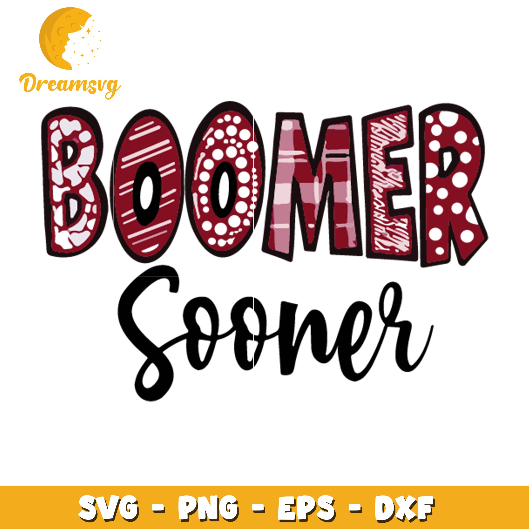 Boomer Sooner SVG Design for Crafts and Digital Projects – DreamSVG Store