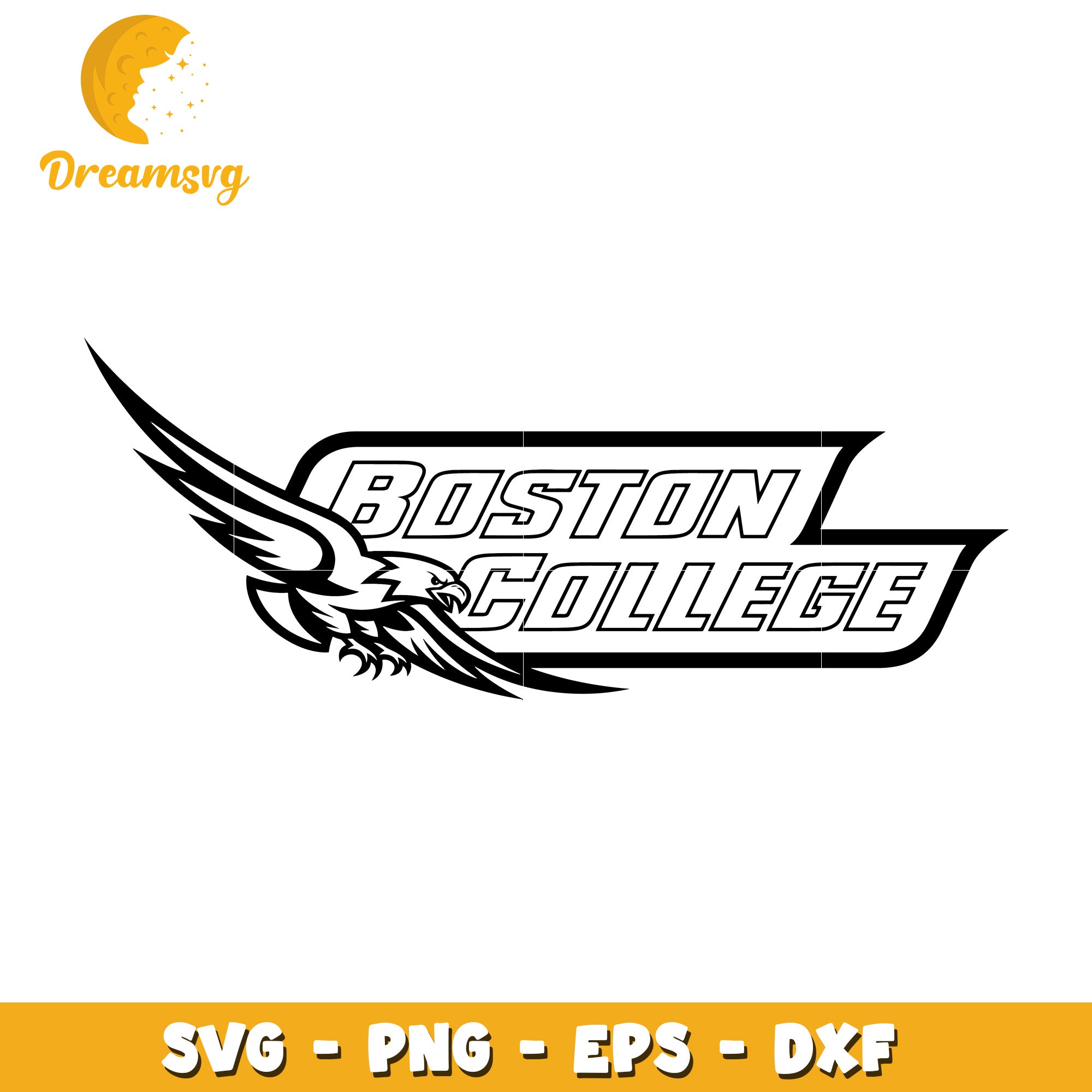 Boston College Eagle SVG PNG EPS DXF – DreamSVG Store