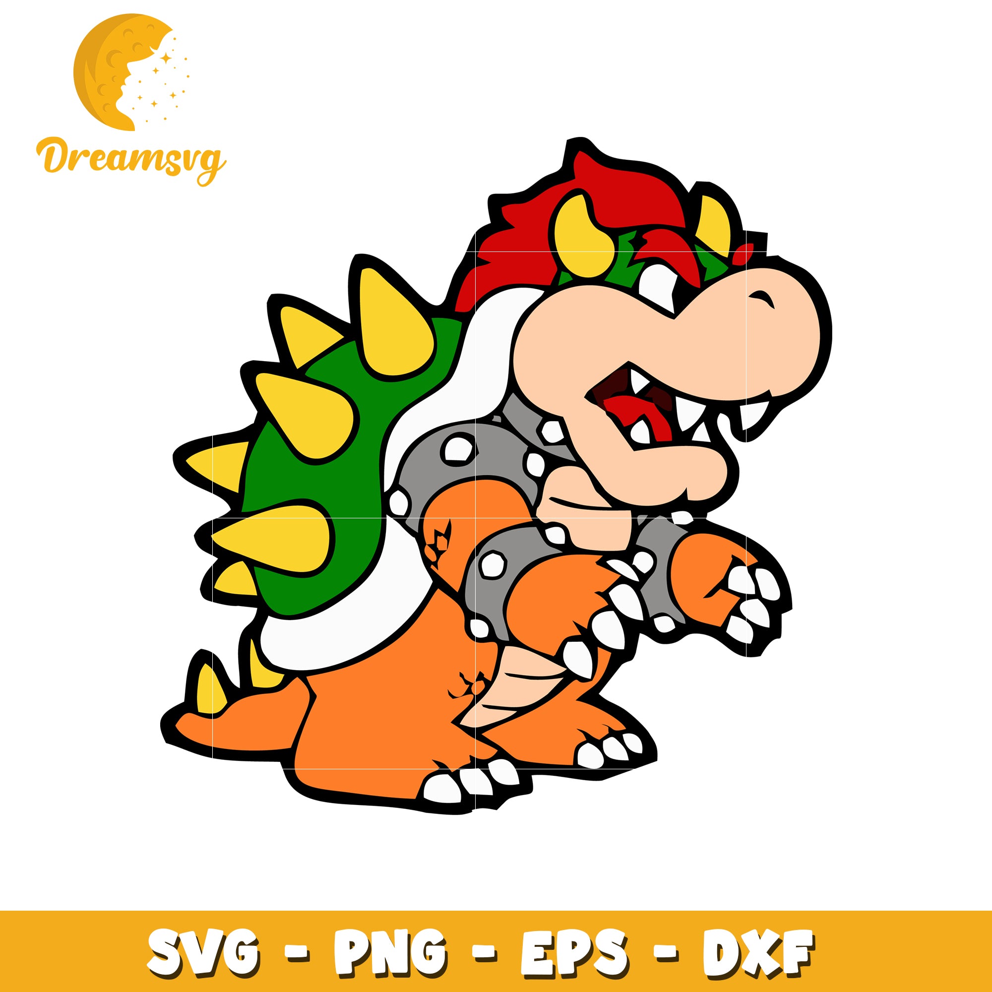 Bowser SVG PNG EPS DXF Cut Files – DreamSVG Store