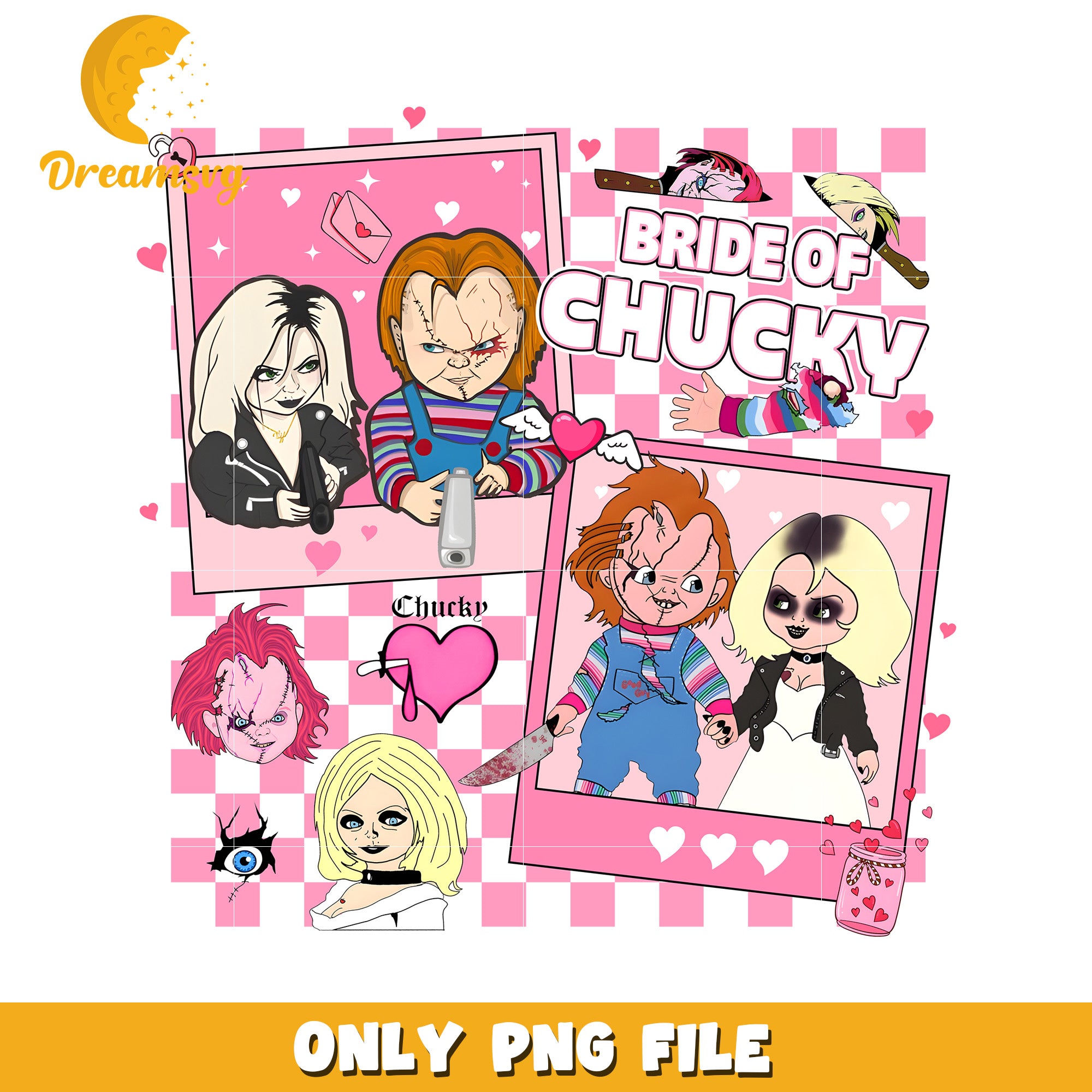 Bride Chucky PNG Clipart – DreamSVG Store