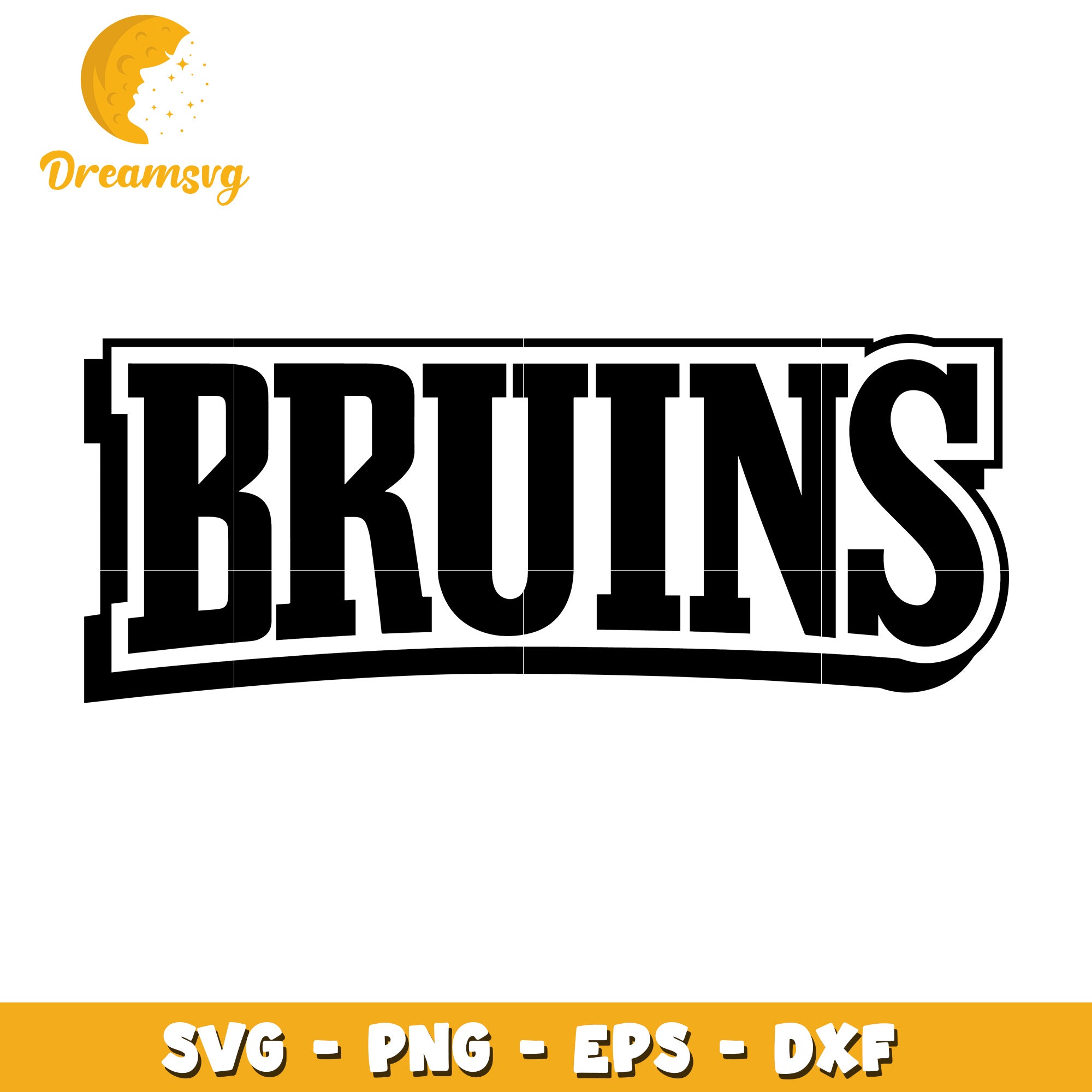 Bruins Team Logo Design SVG for Sports Fans and Crafters – DreamSVG Store