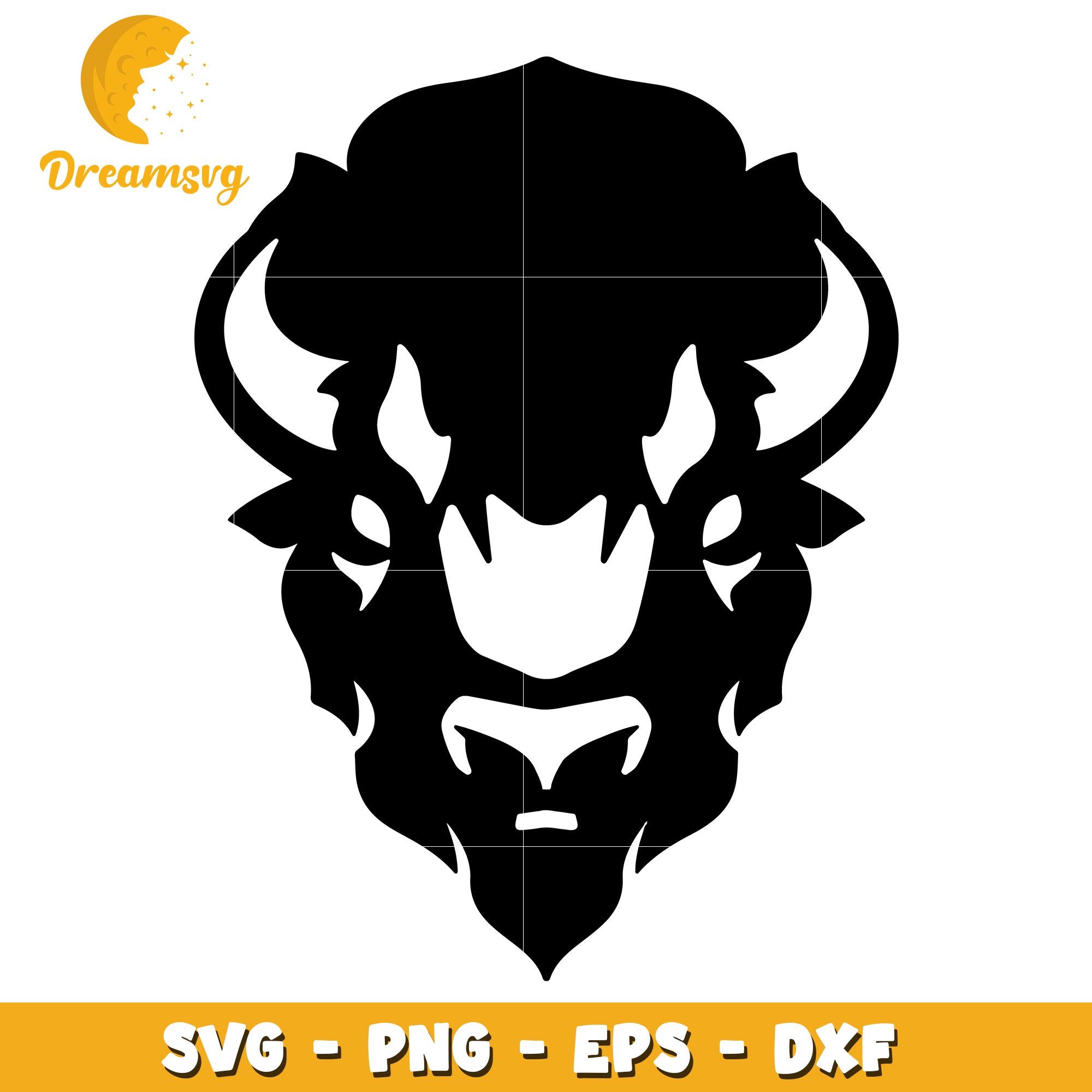 Buffalo Head SVG PNG EPS DXF Cut File – DreamSVG Store