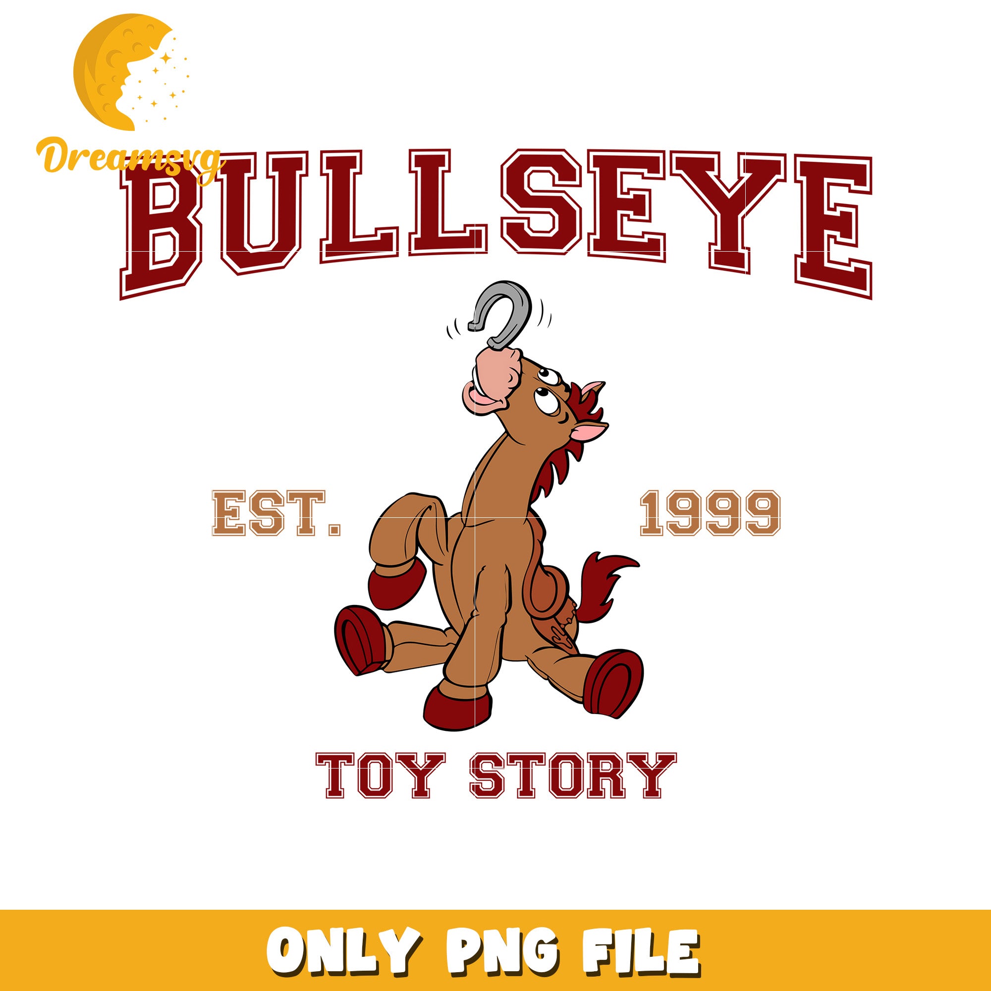 Bullseye Toy Story Character PNG File for Fans – DreamSVG Store
