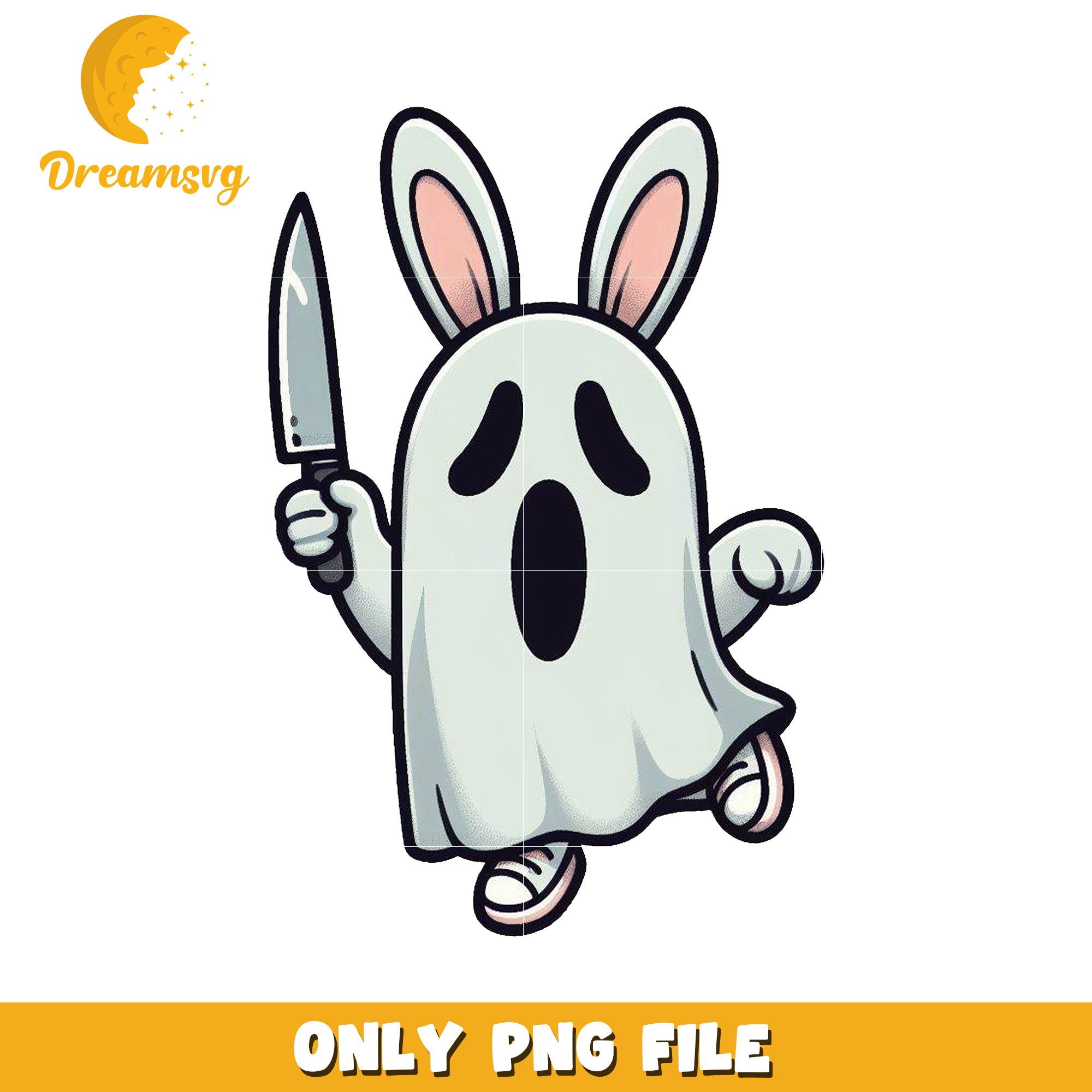 Bunny Ghost PNG Clipart – DreamSVG Store