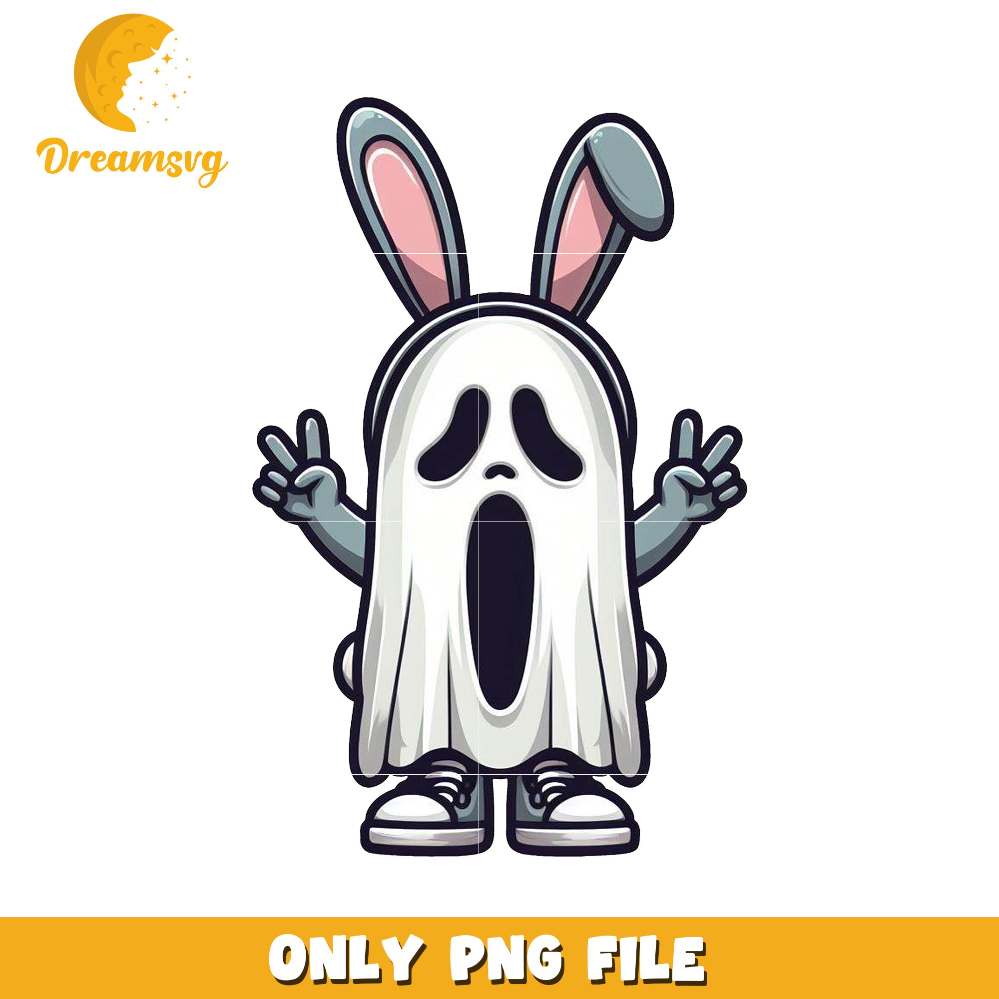 Bunny Ghost PNG Image Download – DreamSVG Store