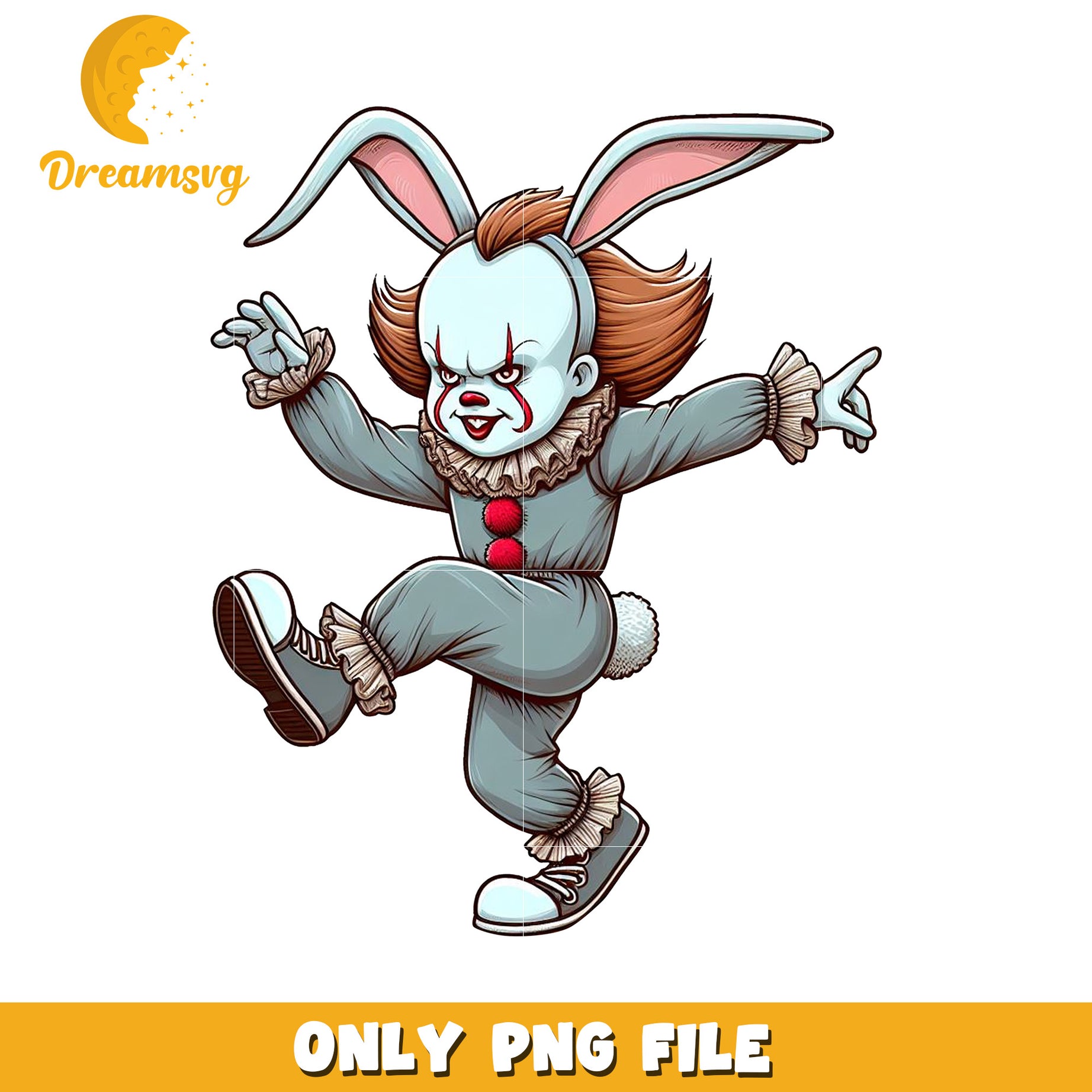 Bunny Pennywise Png Halloween Design Dreamsvg Store