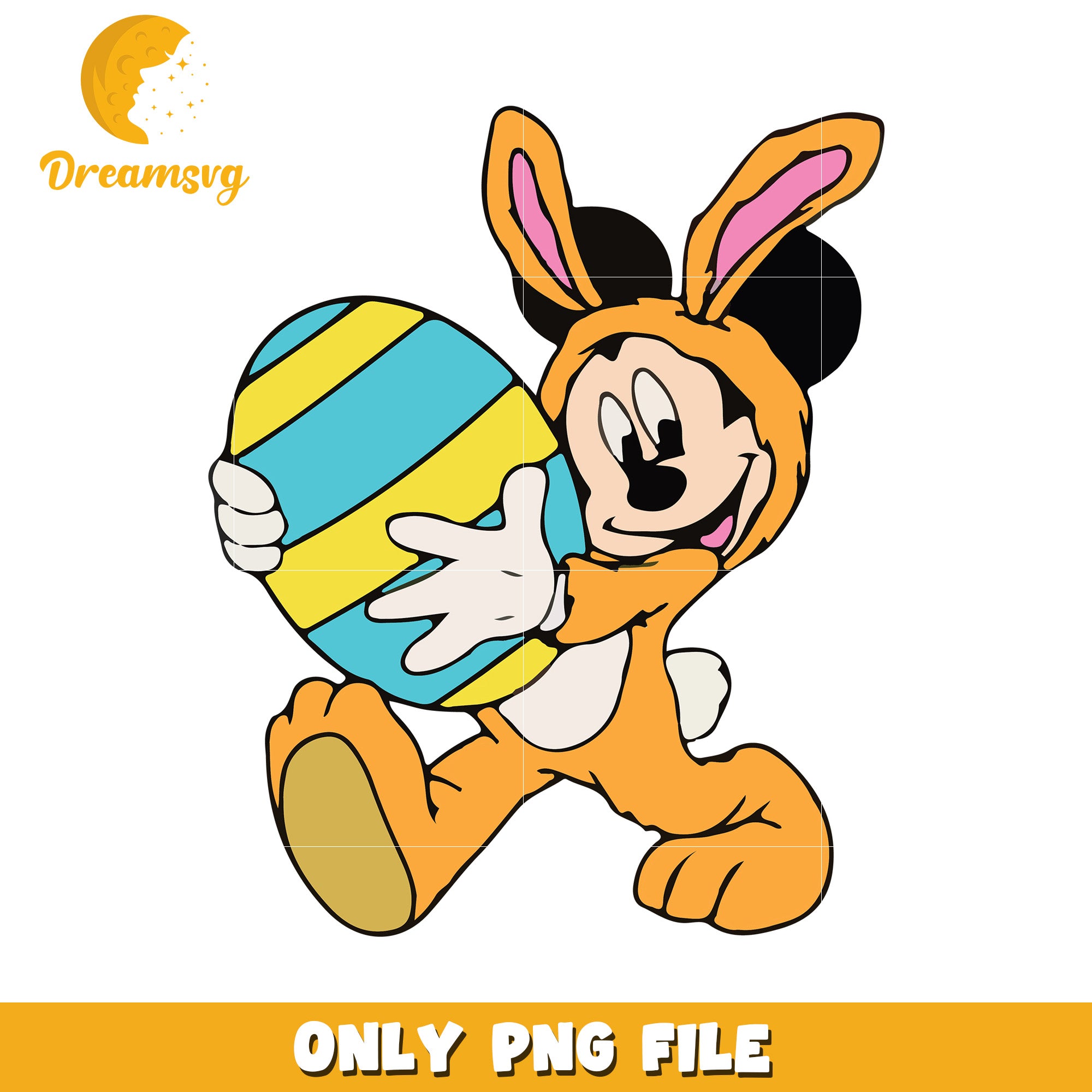 Bunny mickey mouse easter day png, happy easter day png, bunny png ...