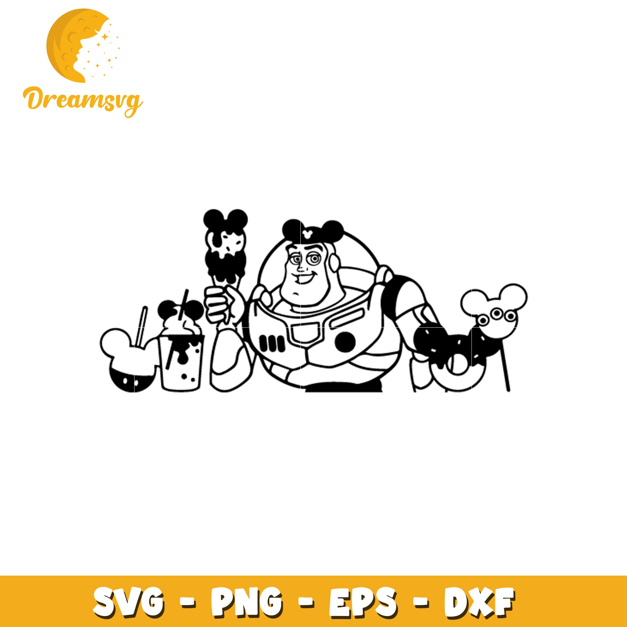 Buzzlight year mickey cake outline svg, Buzzlight svg, disney svg ...