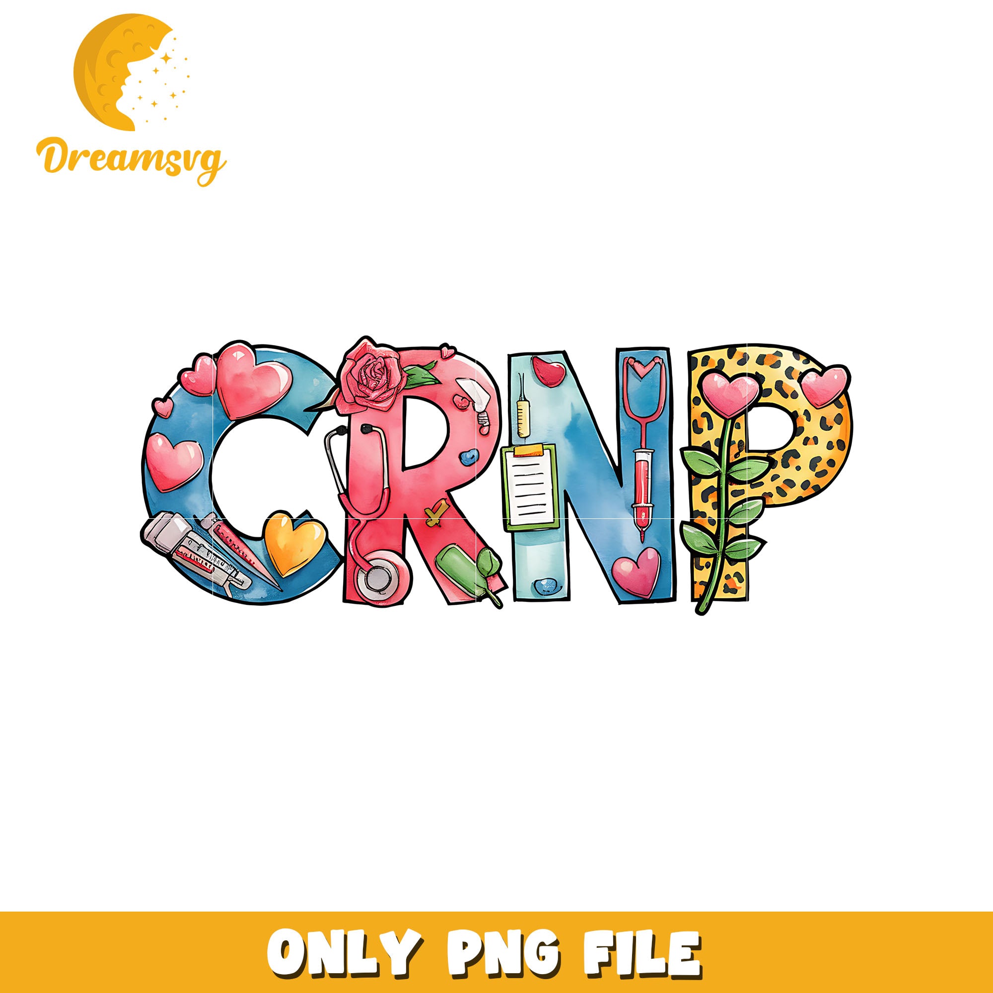 CRNP valentine design nurse png, font design png, nurse valentine png ...