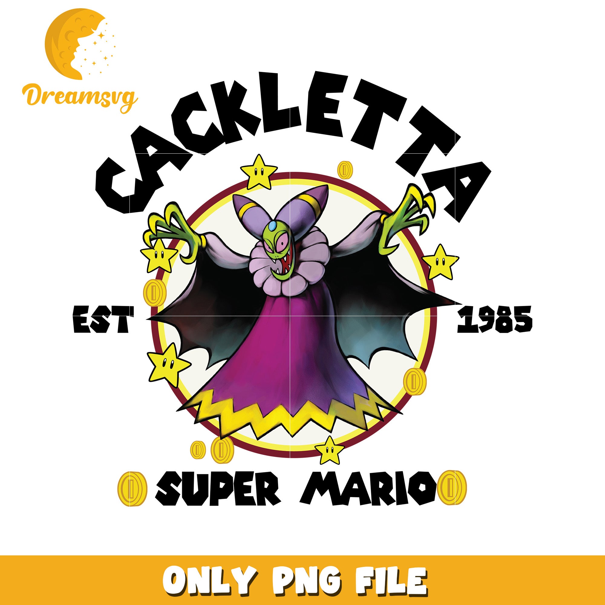 Cackletta super mario est 1985 png, super mario characters png, vintag ...
