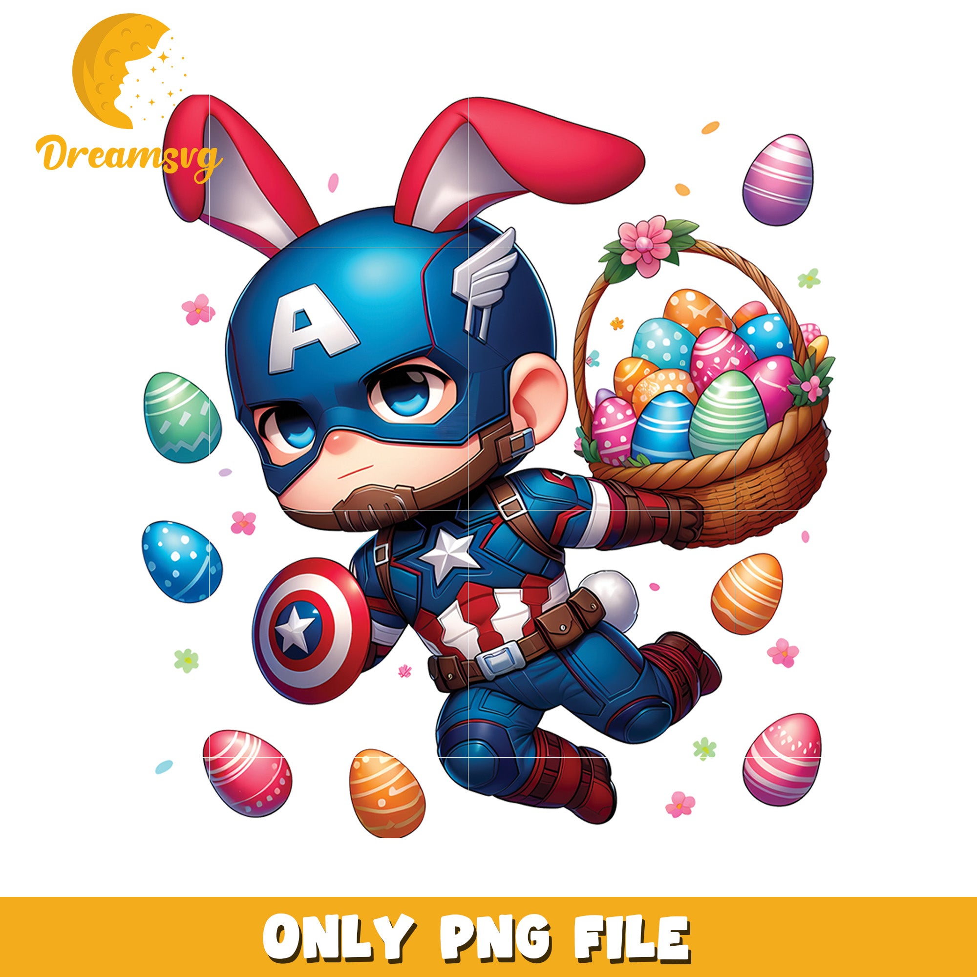 Captain America Easter Bunny PNG – DreamSVG Store