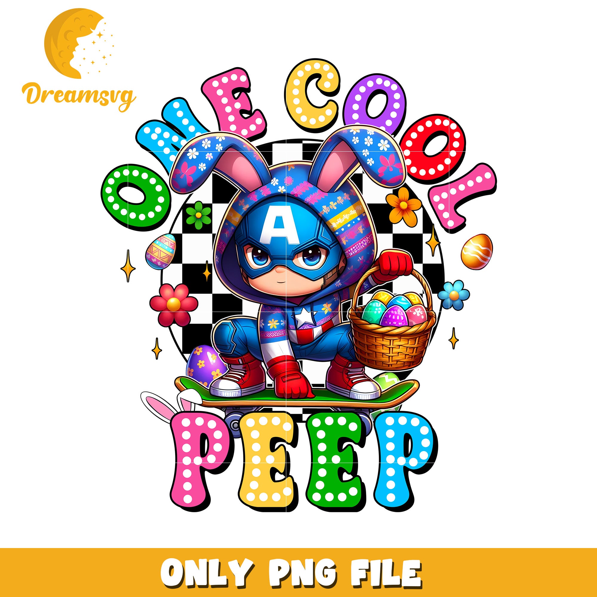 Captain America Easter Peep PNG – DreamSVG Store