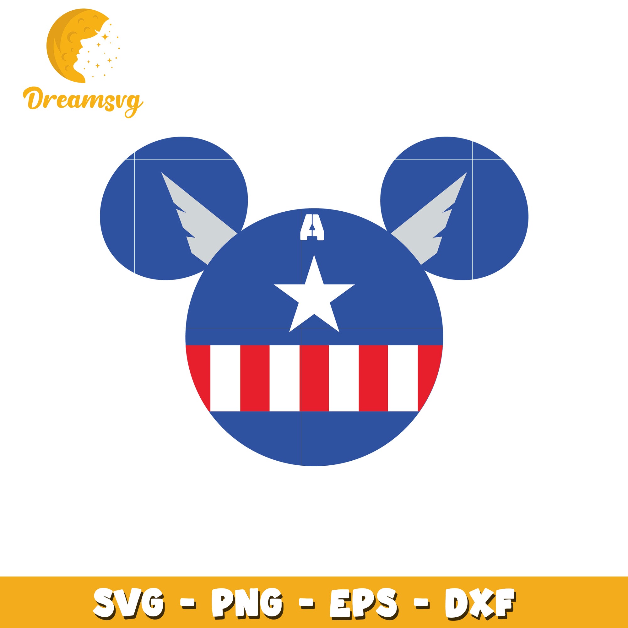 Captain America Mickey SVG Cut File – DreamSVG Store