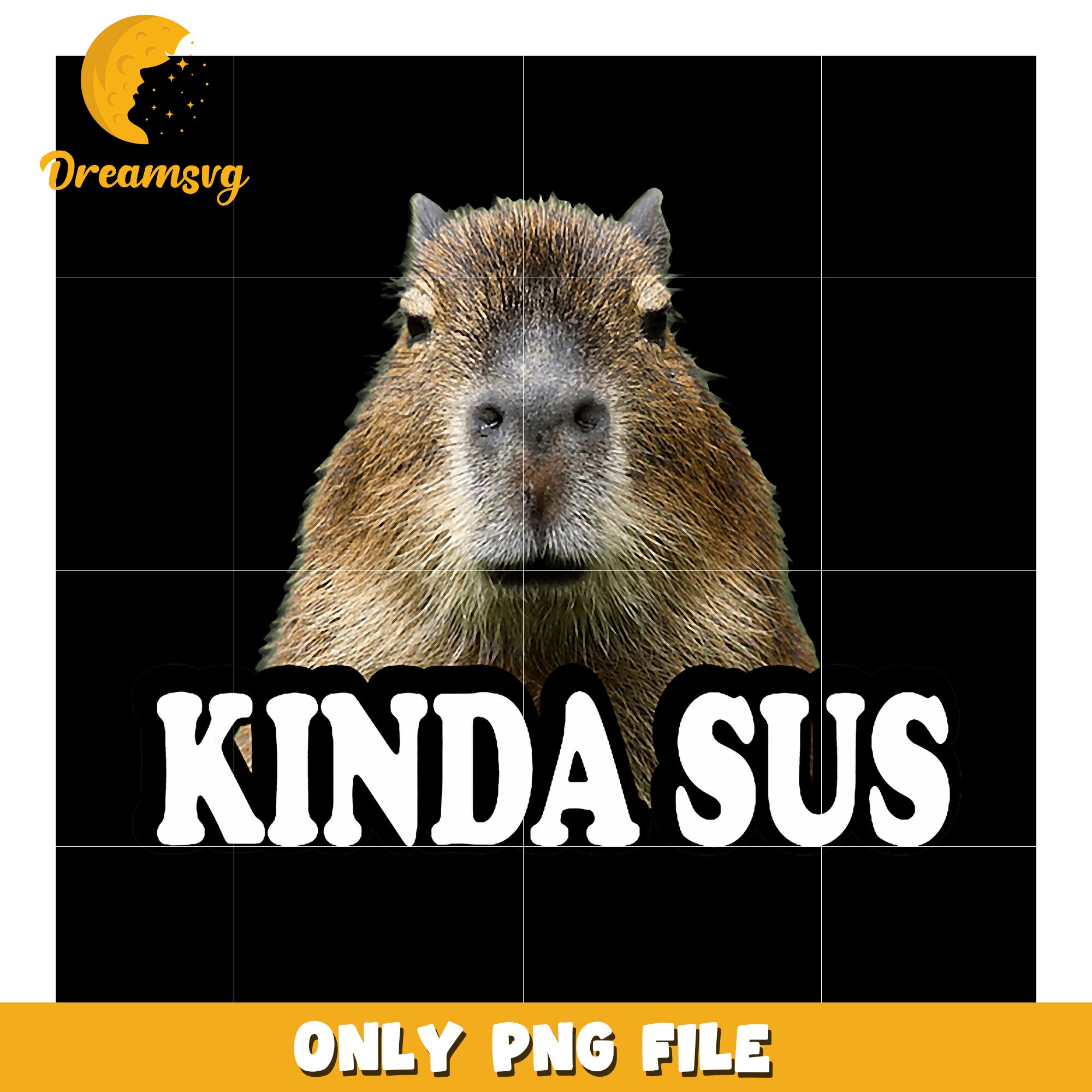 Capybara Kinda Sus PNG Download – DreamSVG Store