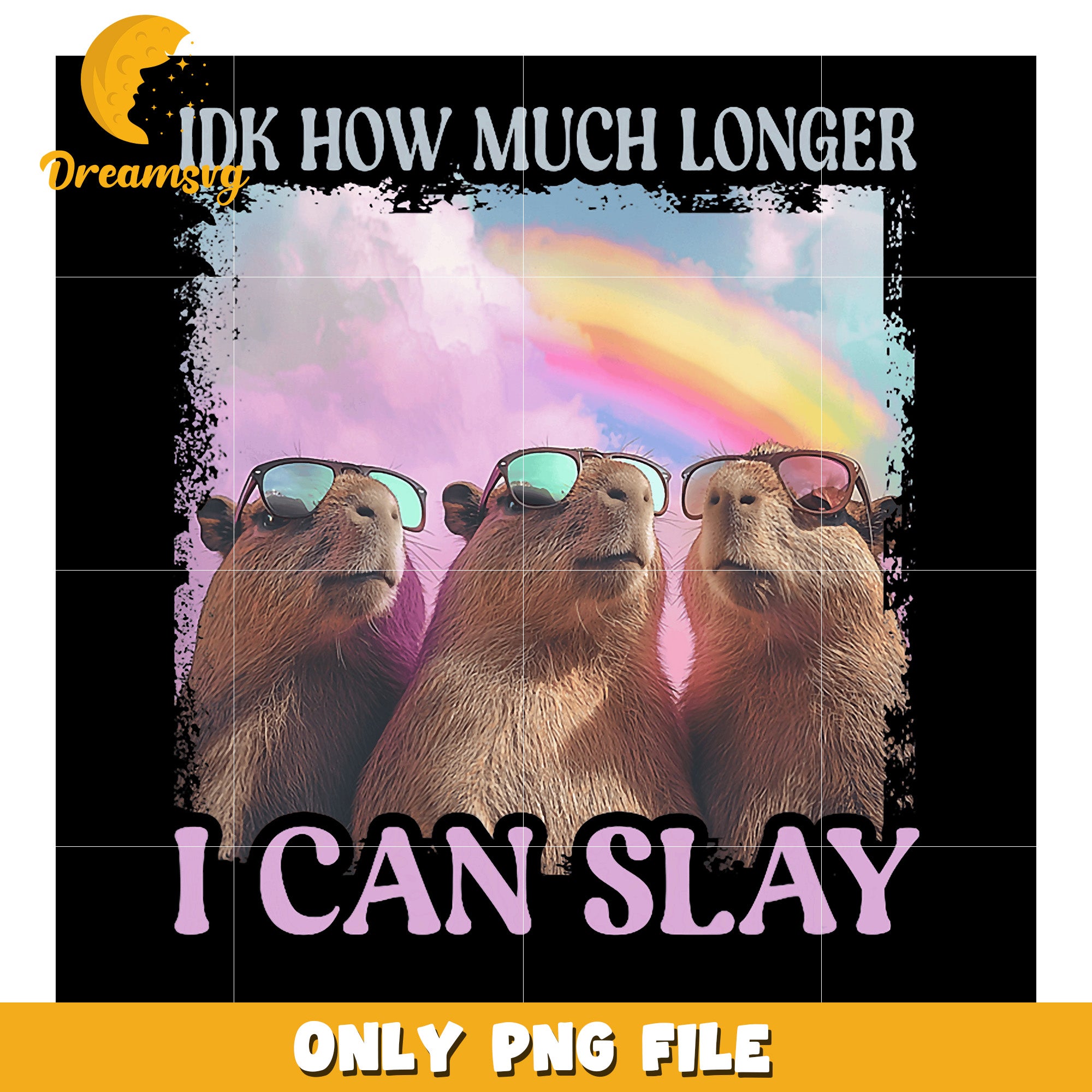 Capybara Slay PNG I Don't Know How Much Longer – DreamSVG Store