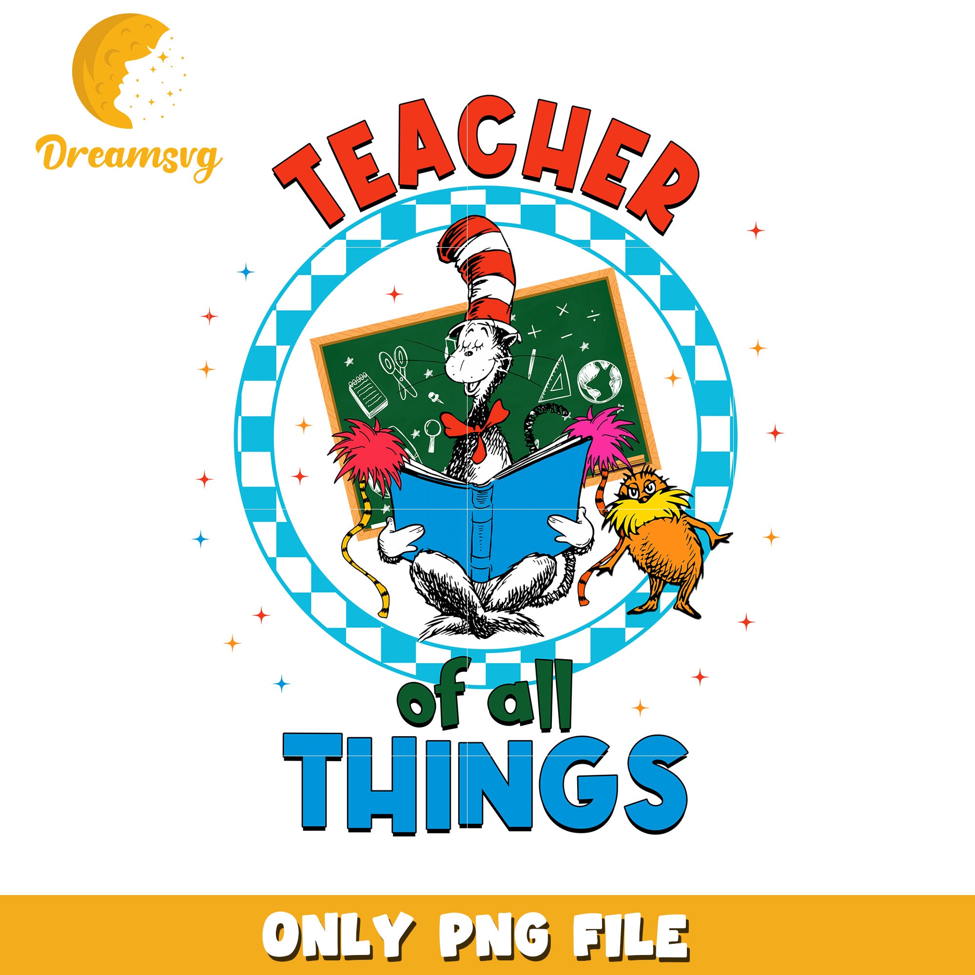 Cat in the Hat Teacher PNG – DreamSVG Store