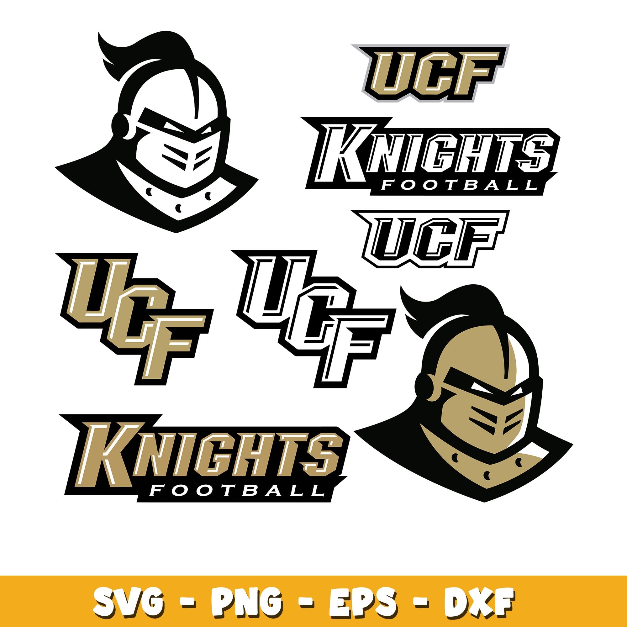 Central Florida Knights Bundle svg, Central Florida Knights logo svg ...