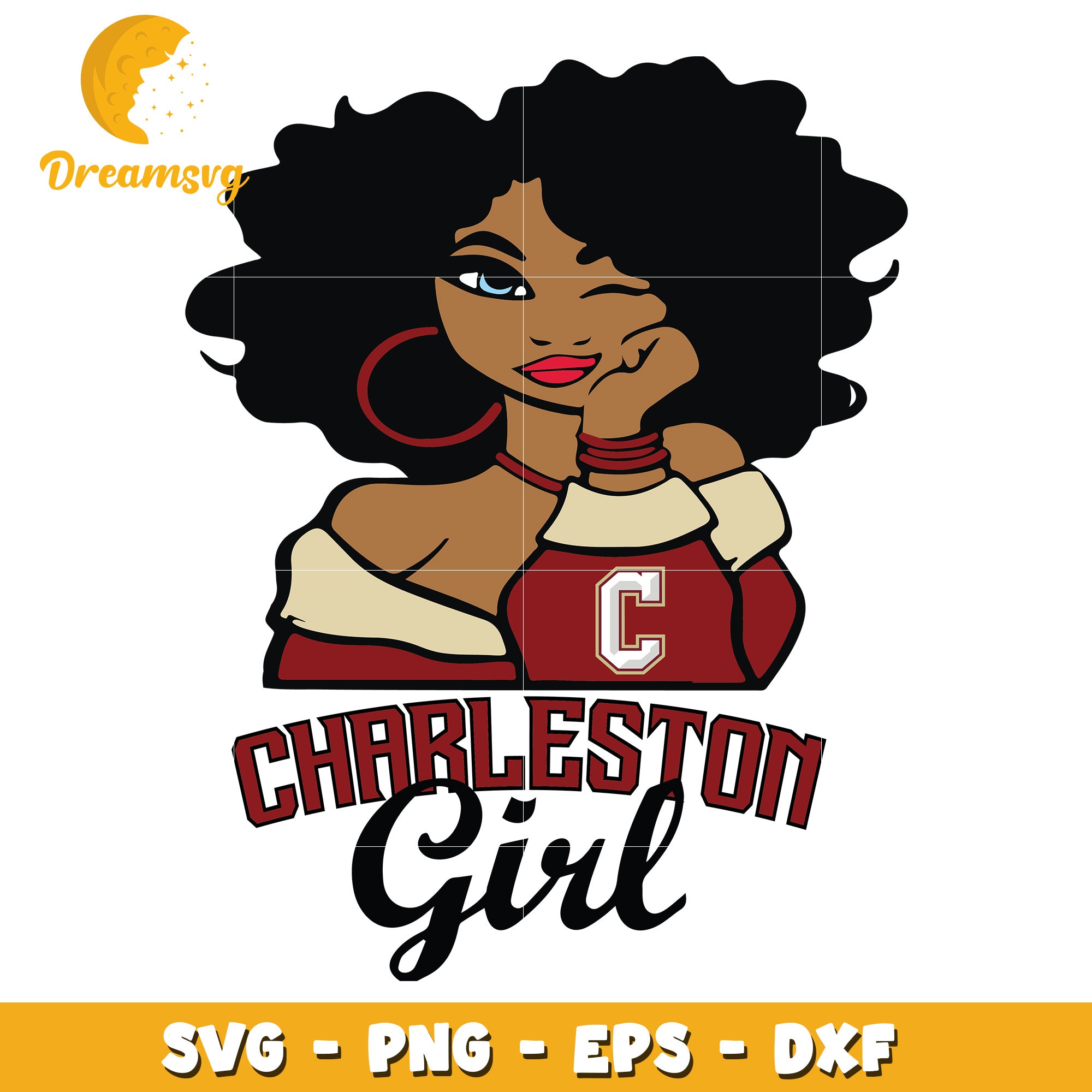 Charleston Girl SVG PNG EPS DXF Cut File – DreamSVG Store