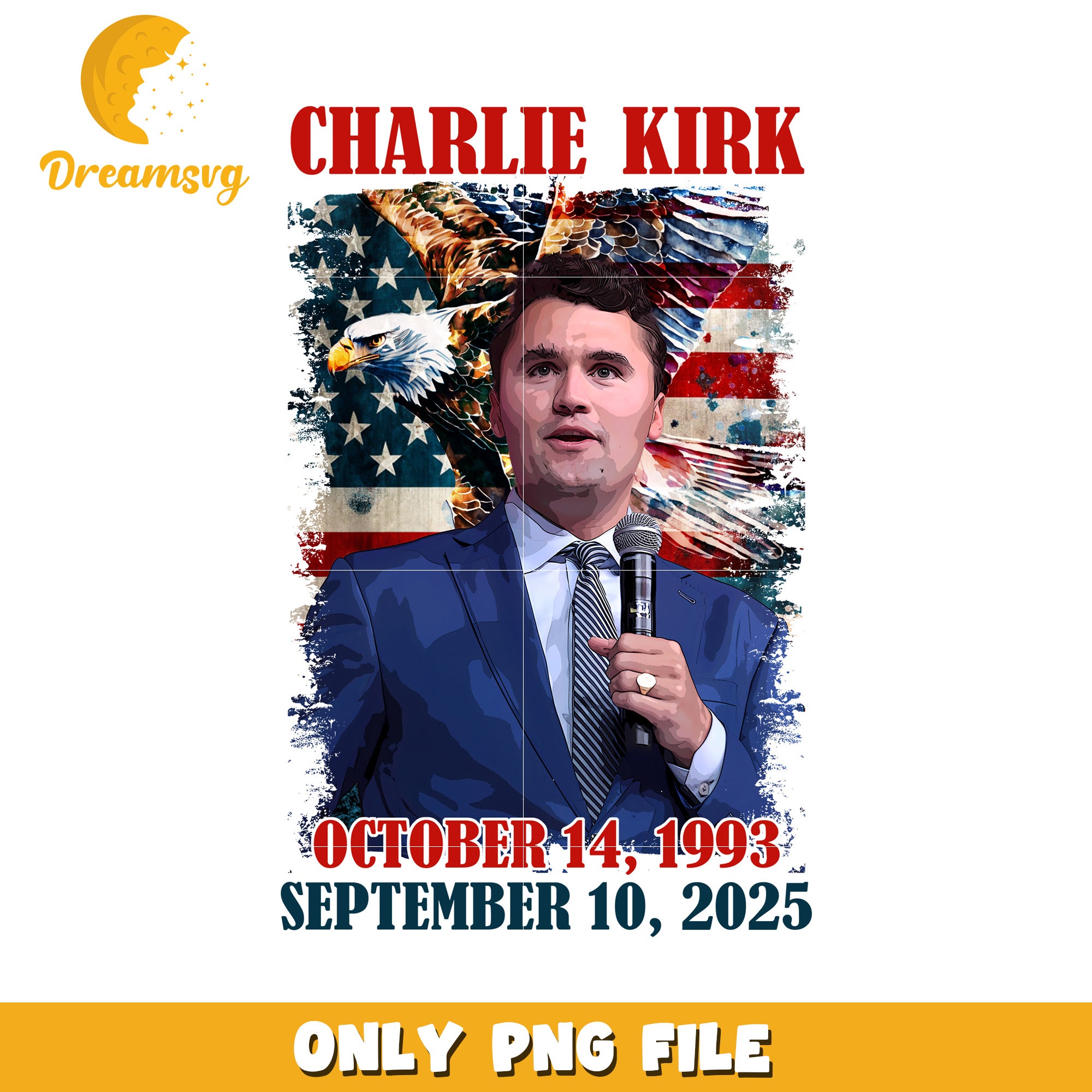 Charlie kirk design png, charlie kirk book png, ameirca flag png ...