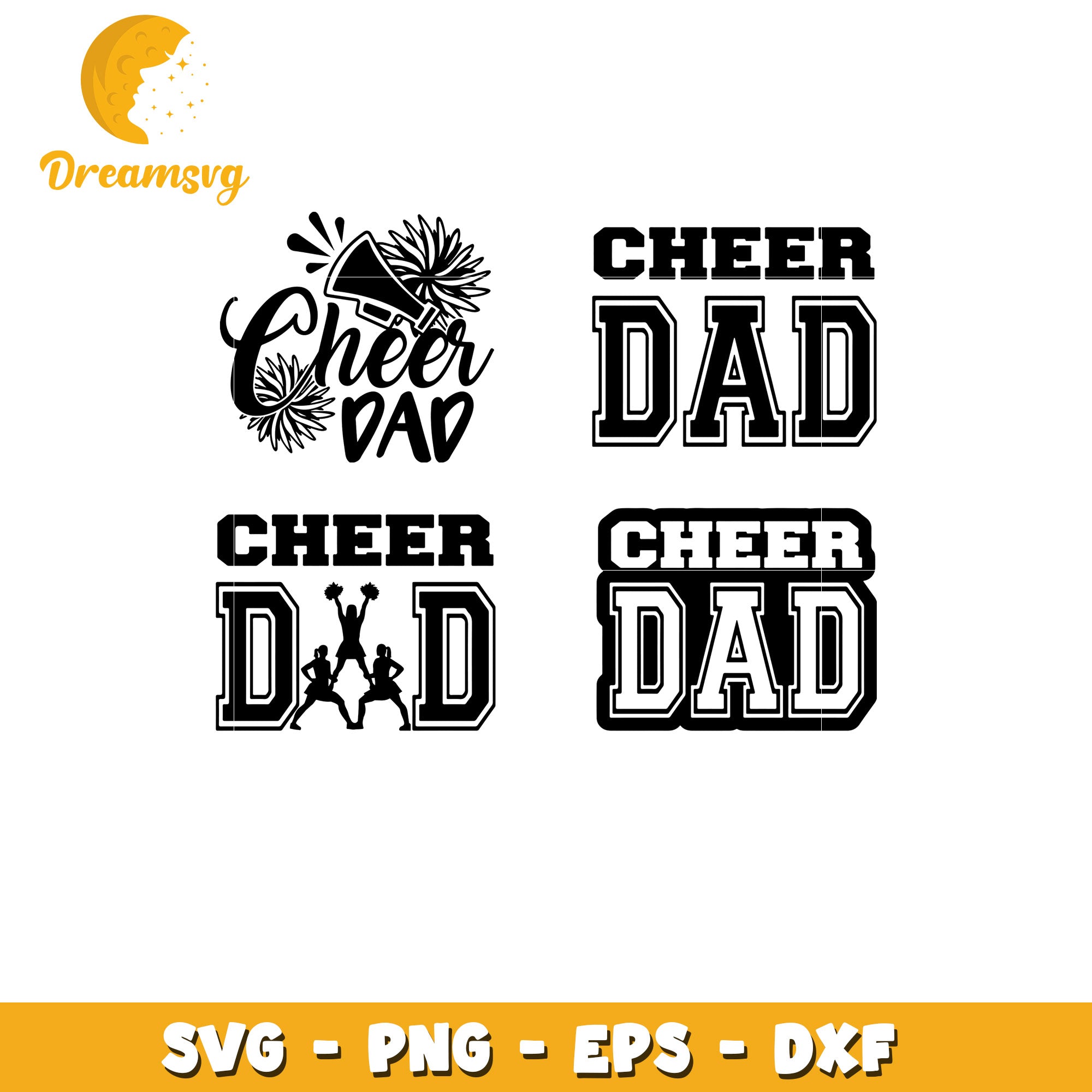 Cheer Dad bundle svg, Cheerleader team svg, dad svg – DreamSVG Store