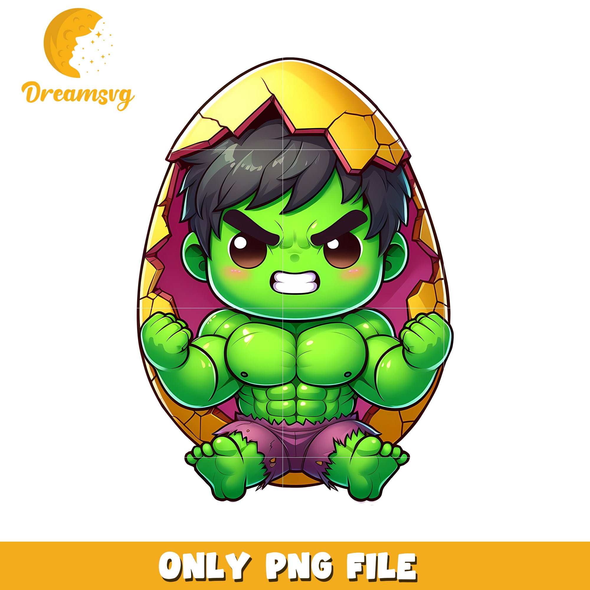 Chibi hulk on easter day png, easter day png, marvel png – DreamSVG Store