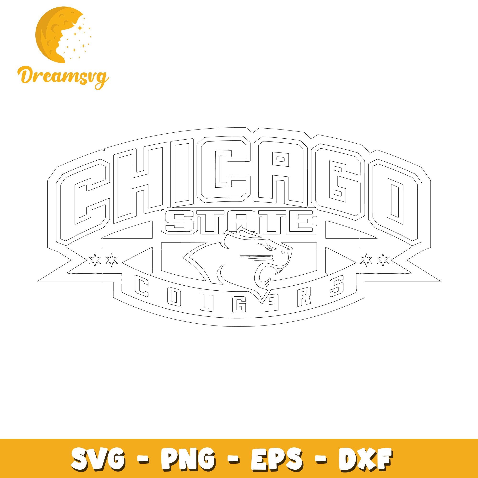 Chicago State Cougars SVG Cut File – DreamSVG Store