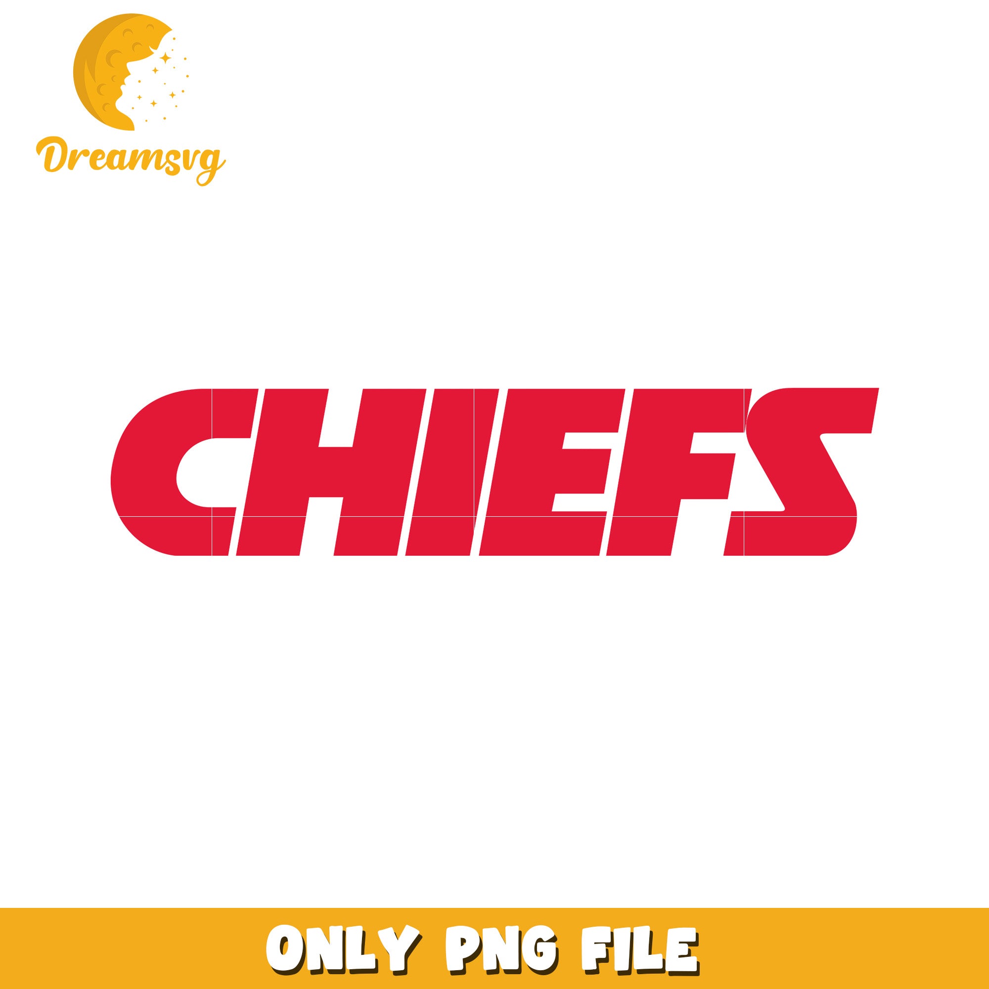 Chiefs Team Logo Downloadable PNG File Only – DreamSVG Store