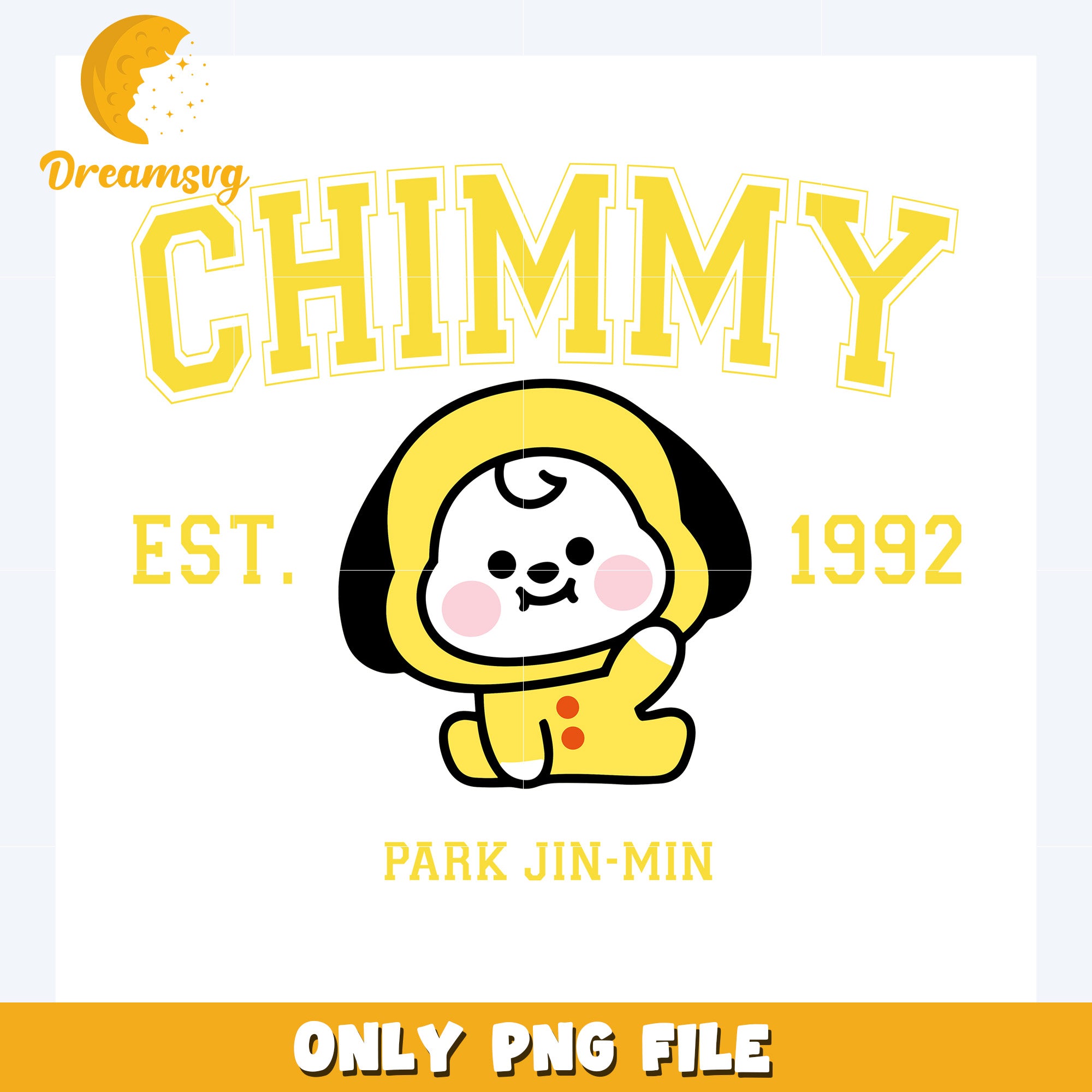 Chimmy cute png, bts bt21 png, kpop band mascot png – DreamSVG Store