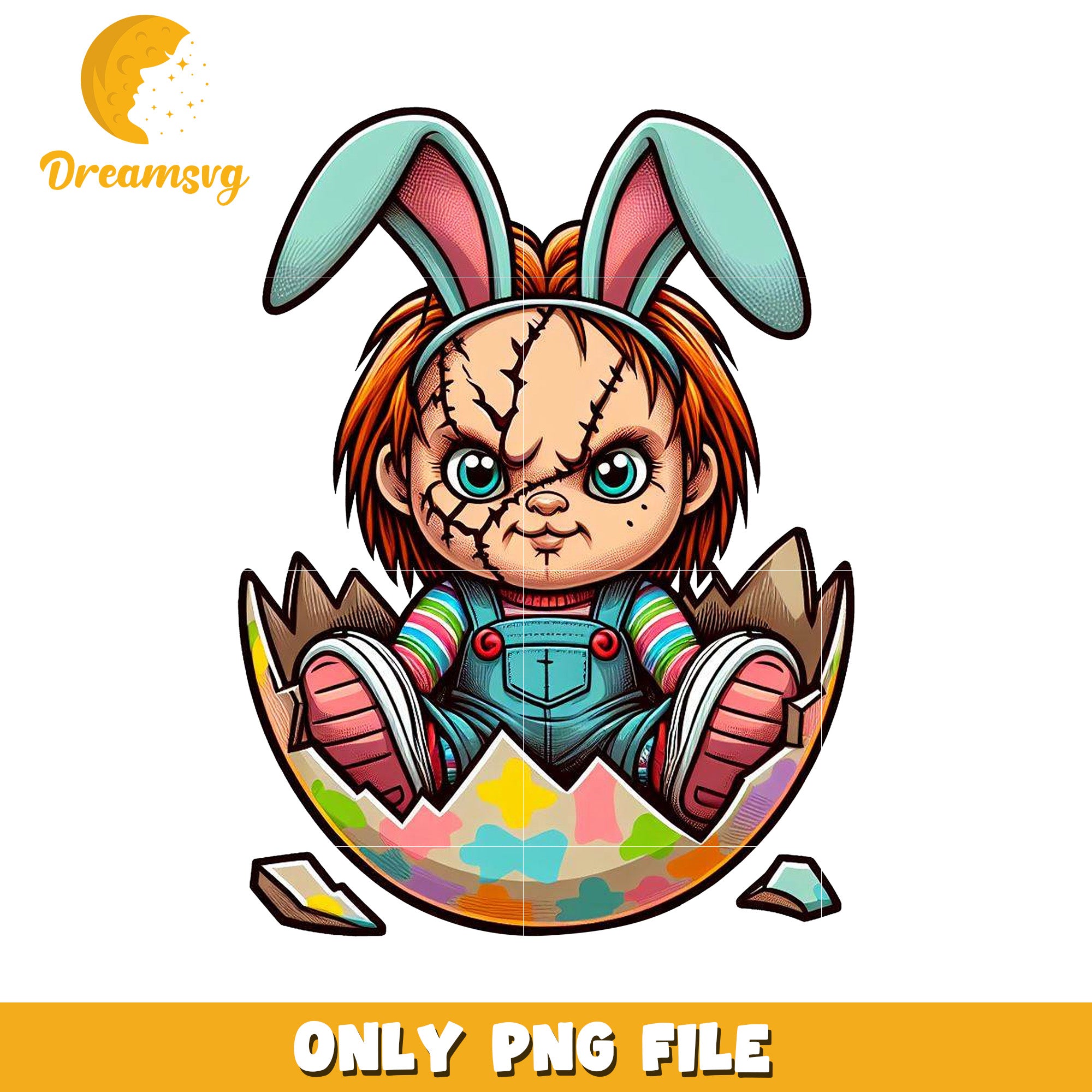 Chucky Easter Bunny PNG Graphic – DreamSVG Store