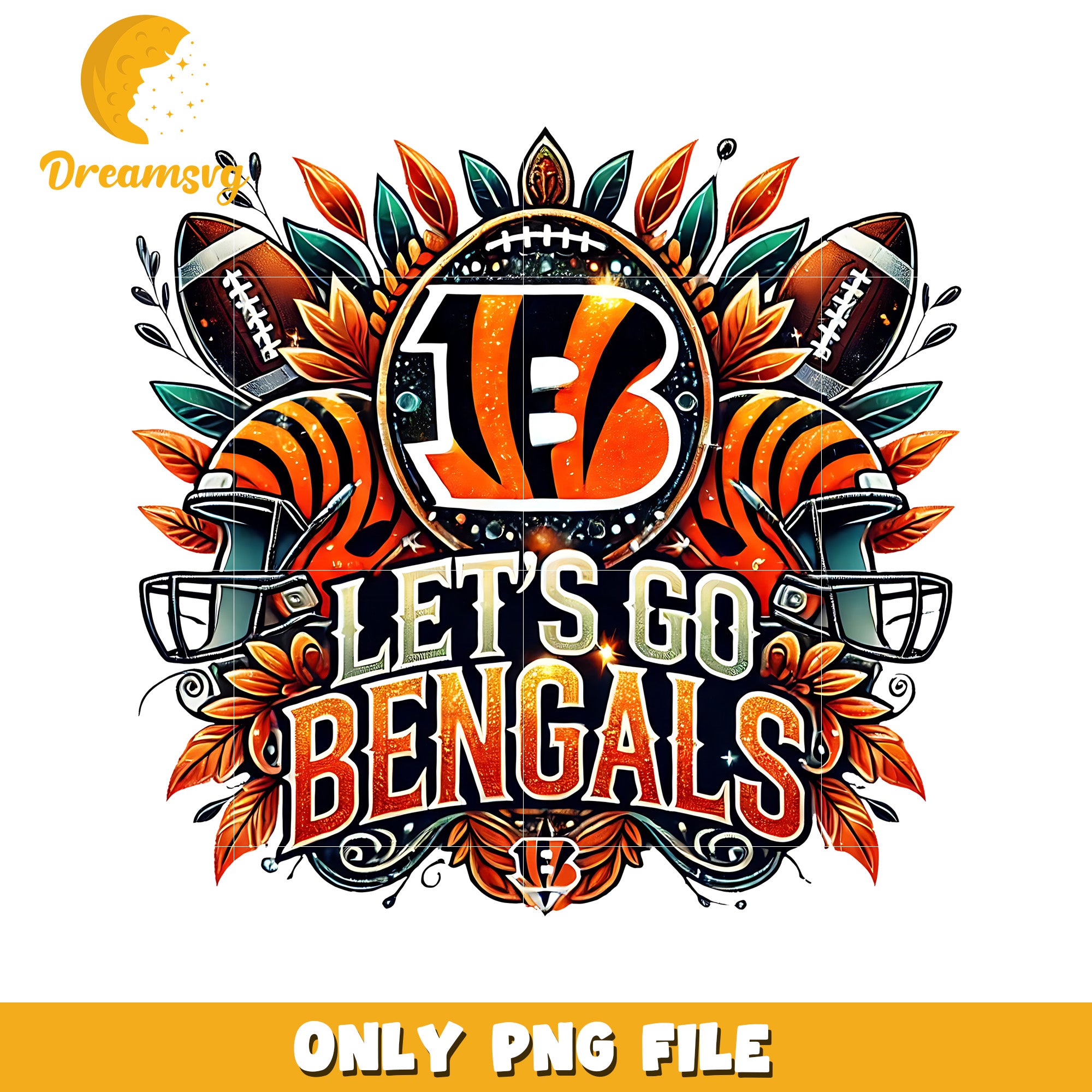 Cincinnati bengals let's go png, nfl games png, nfl png – DreamSVG Store