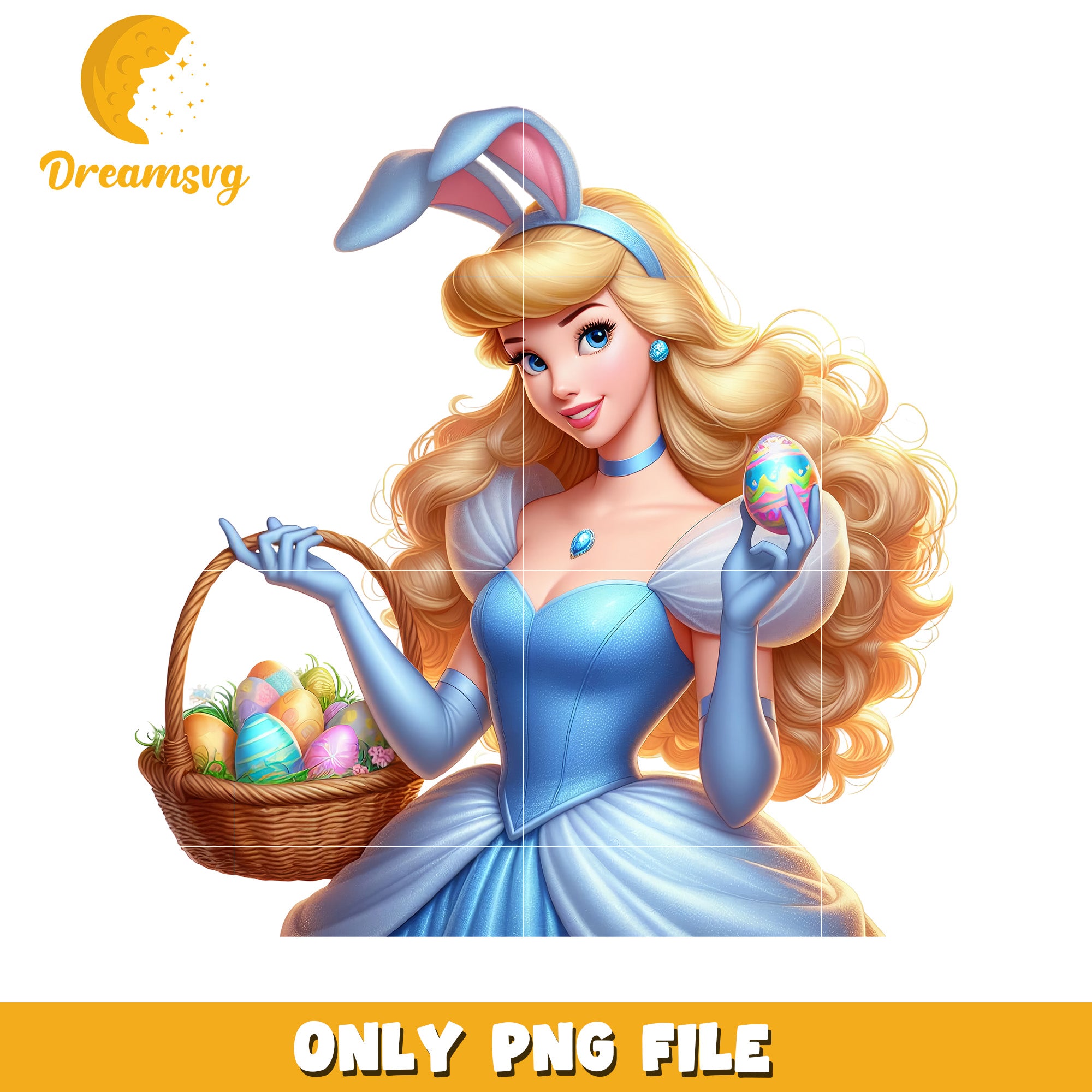 Cinderella Easter Bunny PNG – DreamSVG Store