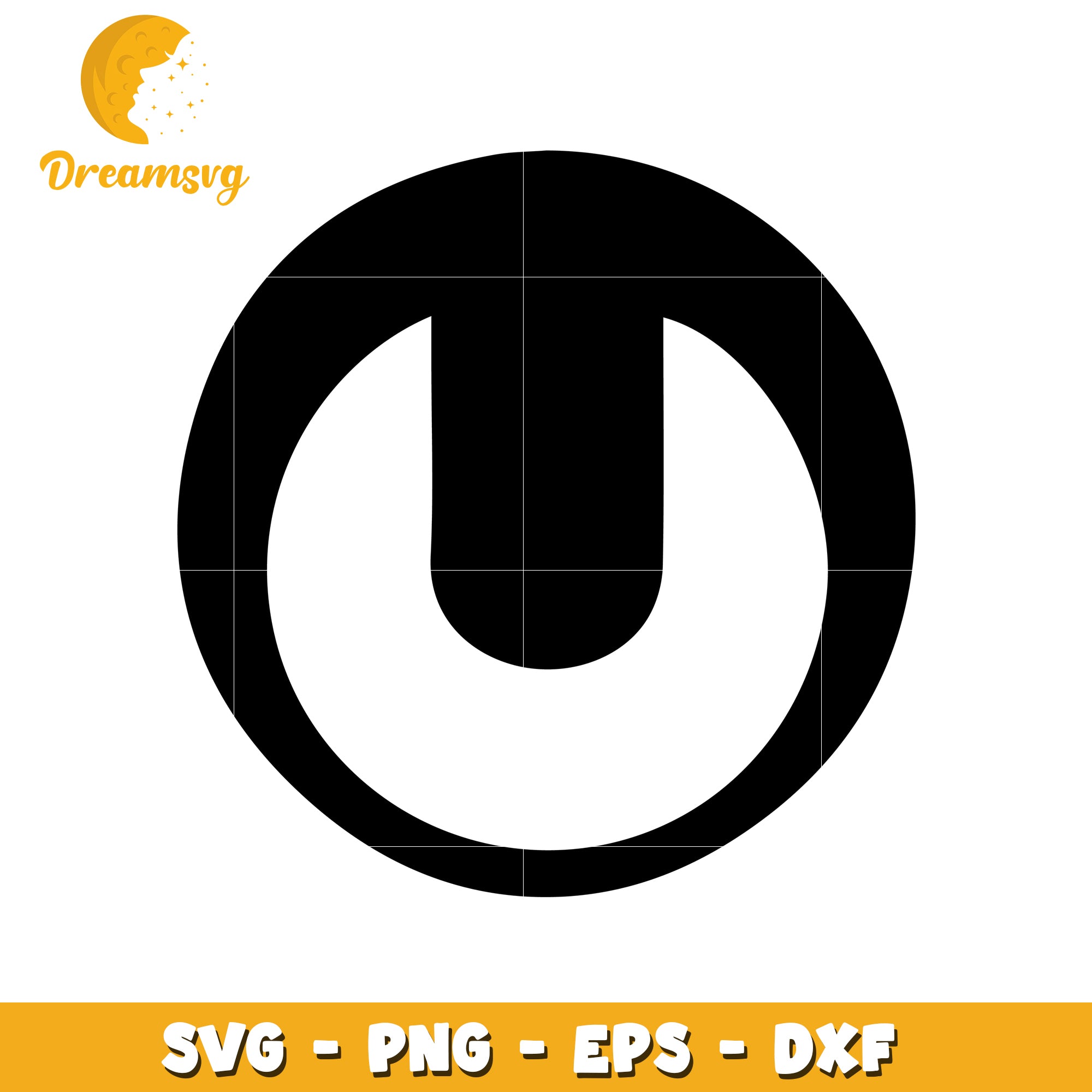Circle U Shape SVG PNG EPS DXF – DreamSVG Store