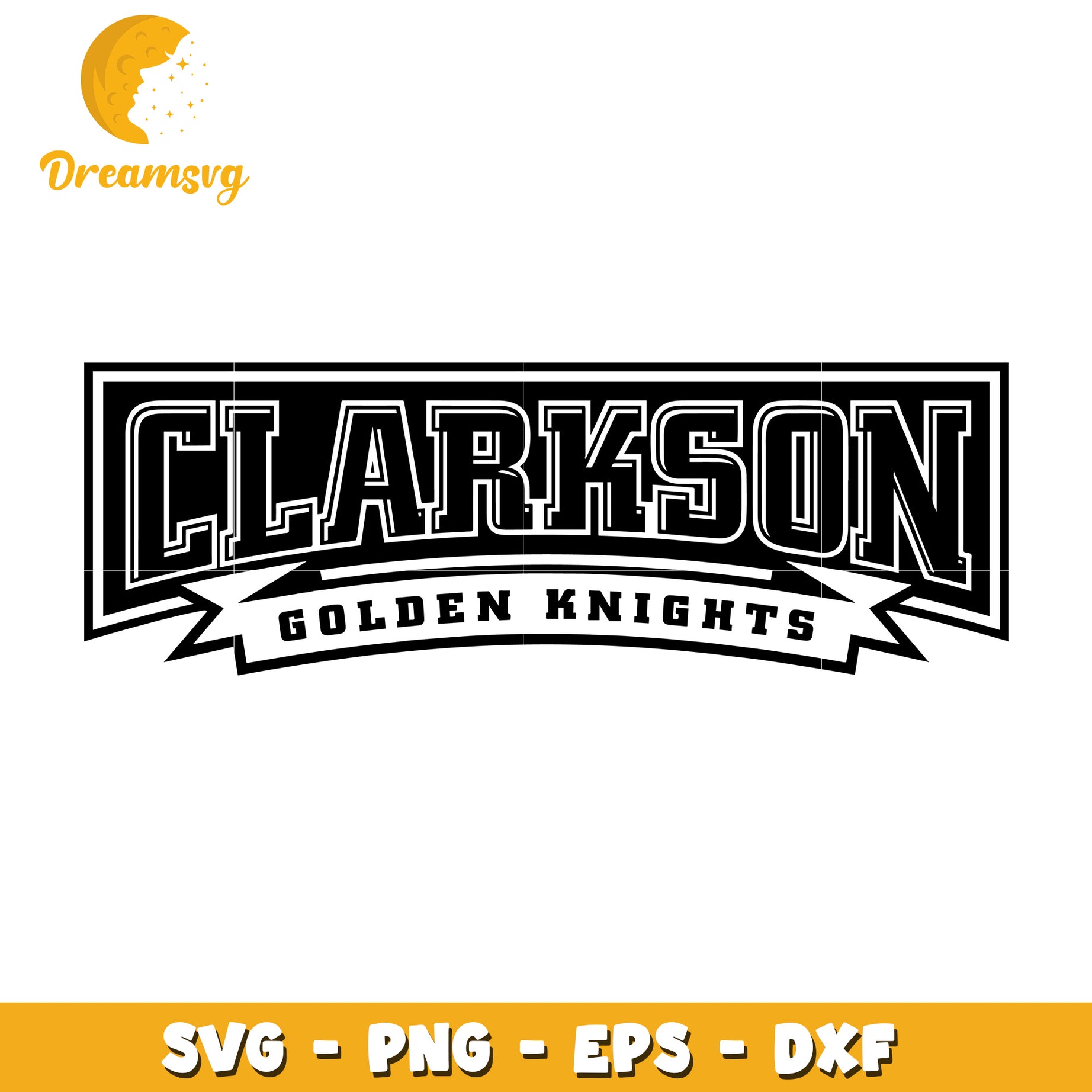 Clarkson Golden Knights Vintage SVG File for Crafts and Design ...