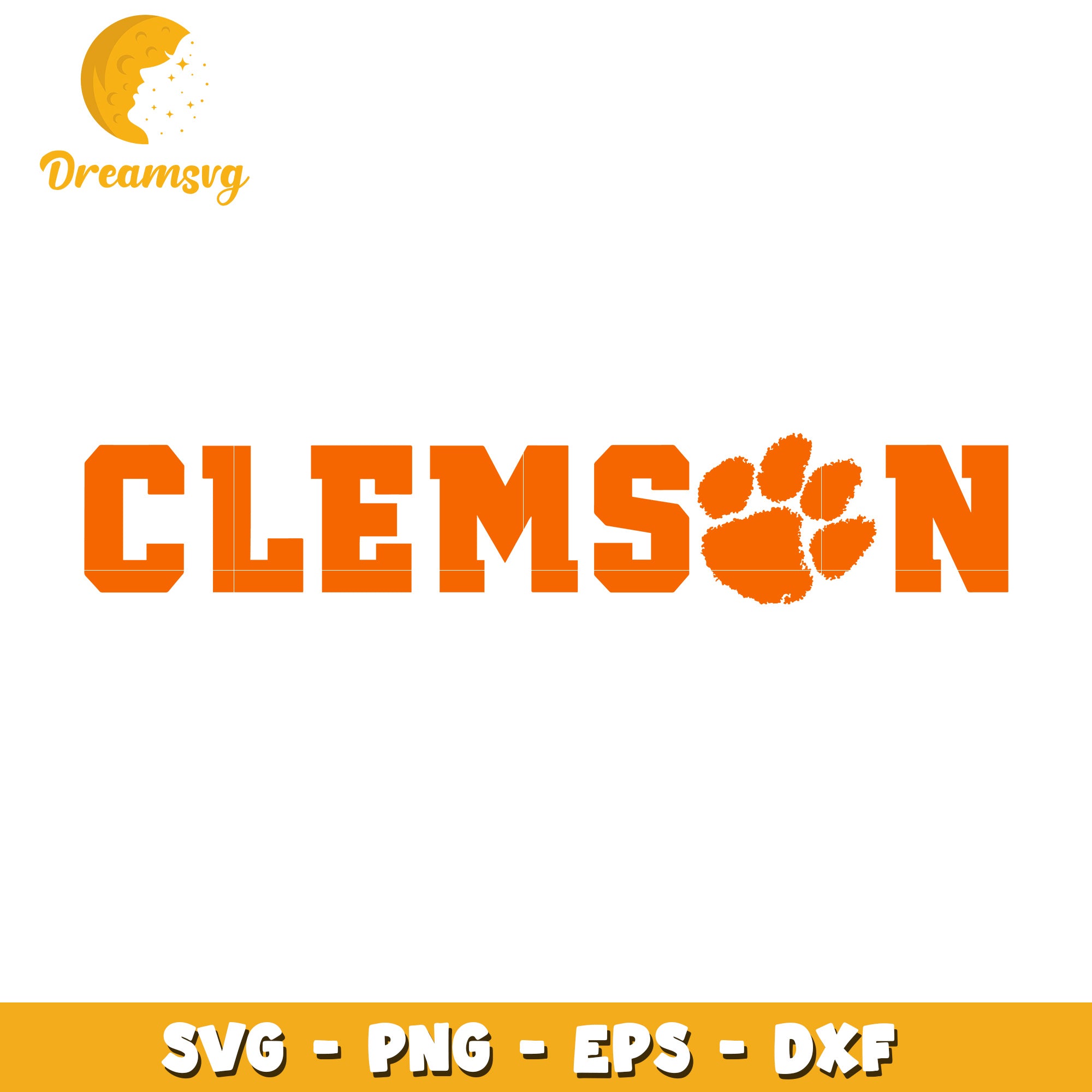 Clemson University Logo SVG File for Cutting Machines Download ...