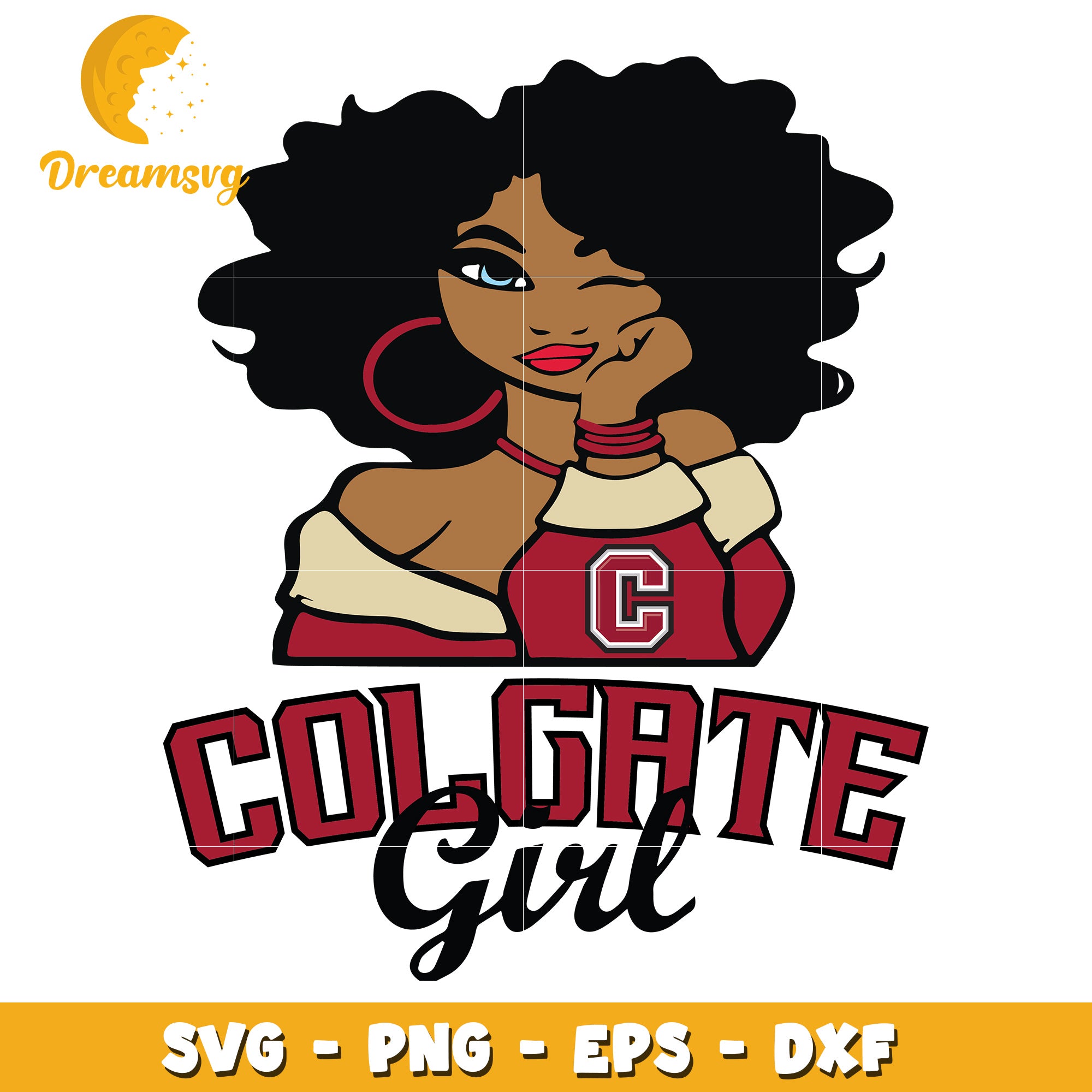 Colgate Girl SVG PNG EPS DXF Cut File – DreamSVG Store